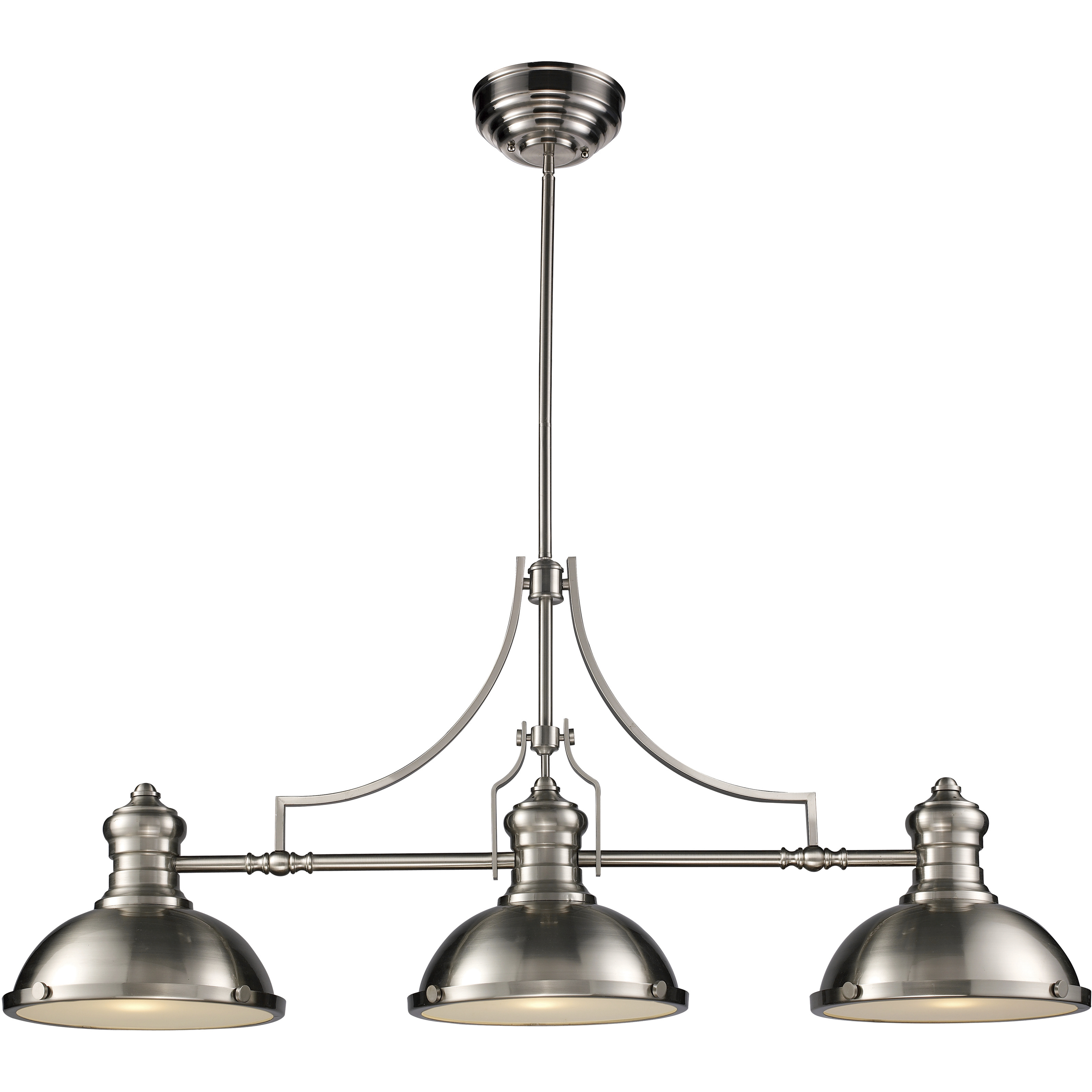 Atlas Lighting & Home CL11009-NK1 Chadwick 3 Light 47 inch Satin Nickel ...
