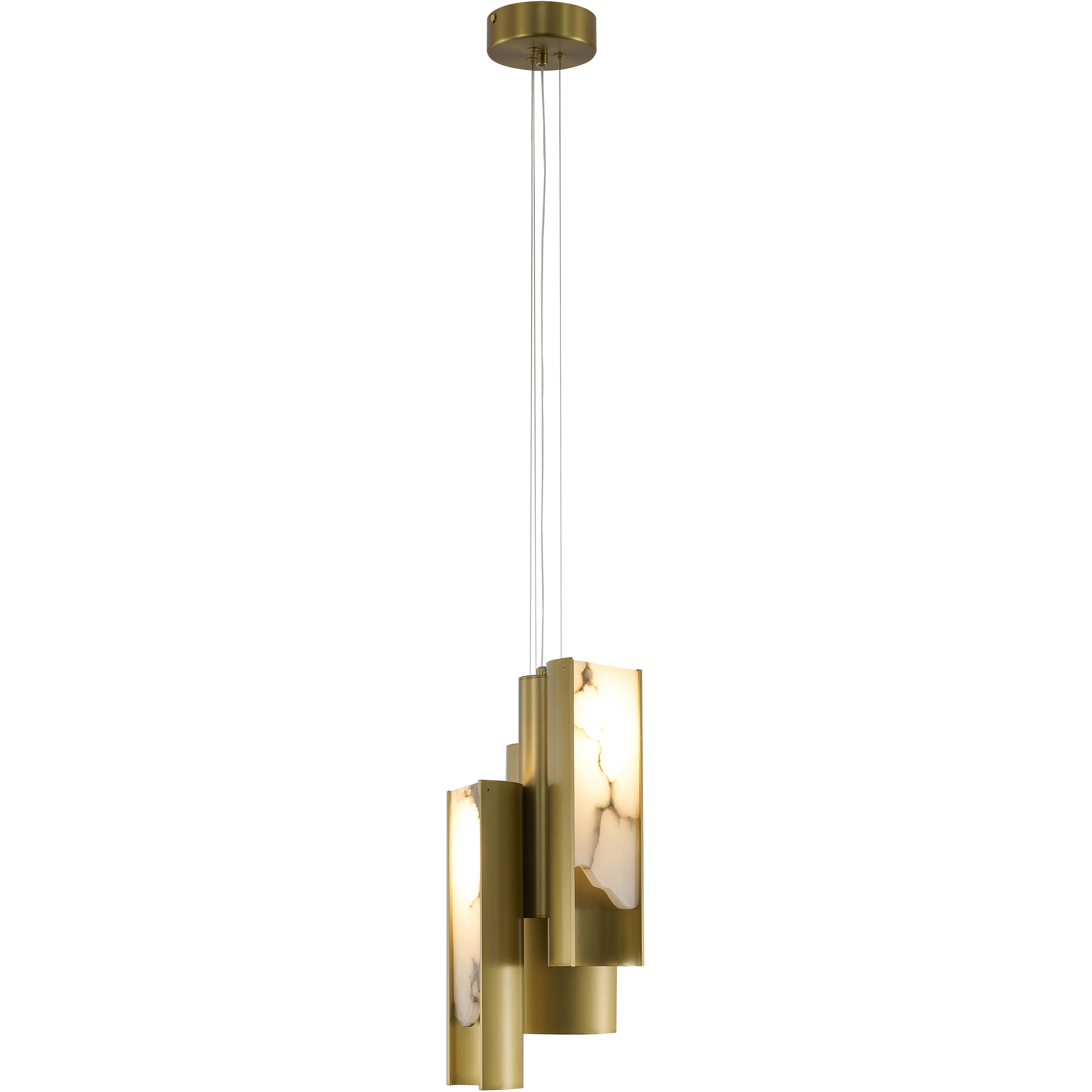 Canada LED 11 inch Satin Brass Pendant Ceiling Light