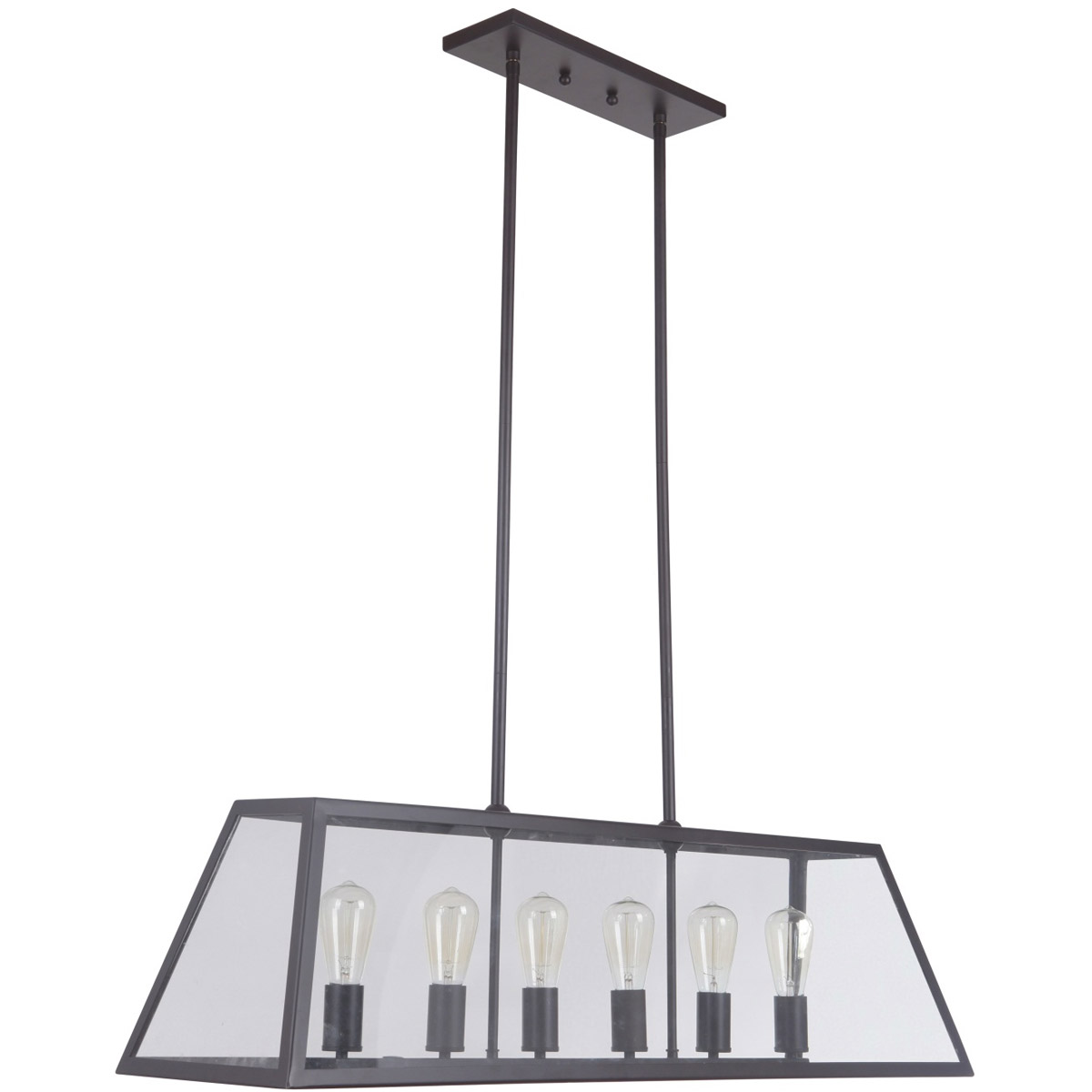 Mariana 730673 Branson 6 Light 42 inch Bronze Pendant Ceiling Light