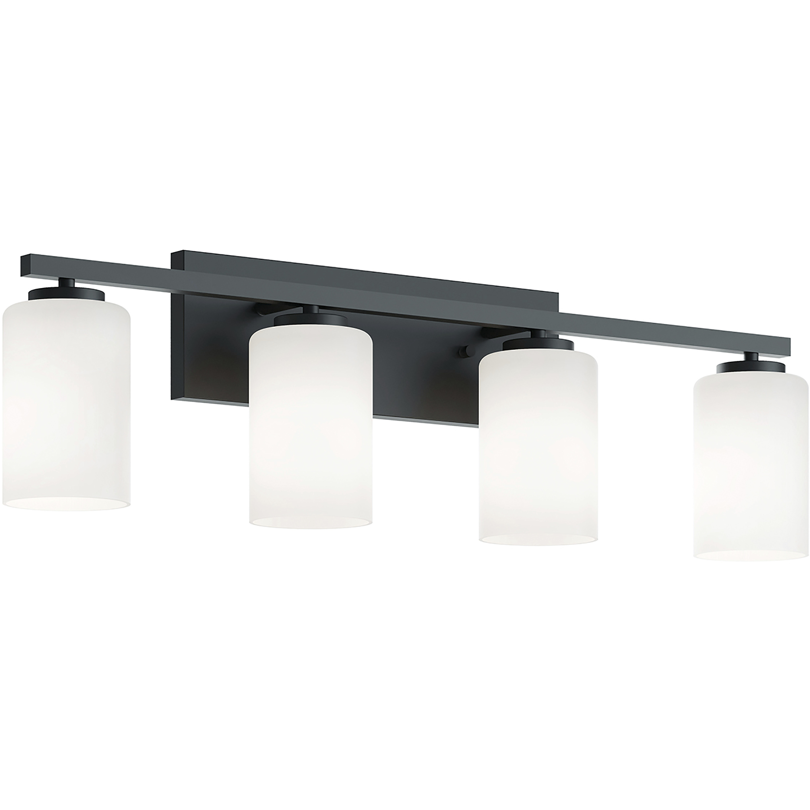 Leo Vanity Light Wall Light in Black, 31 in