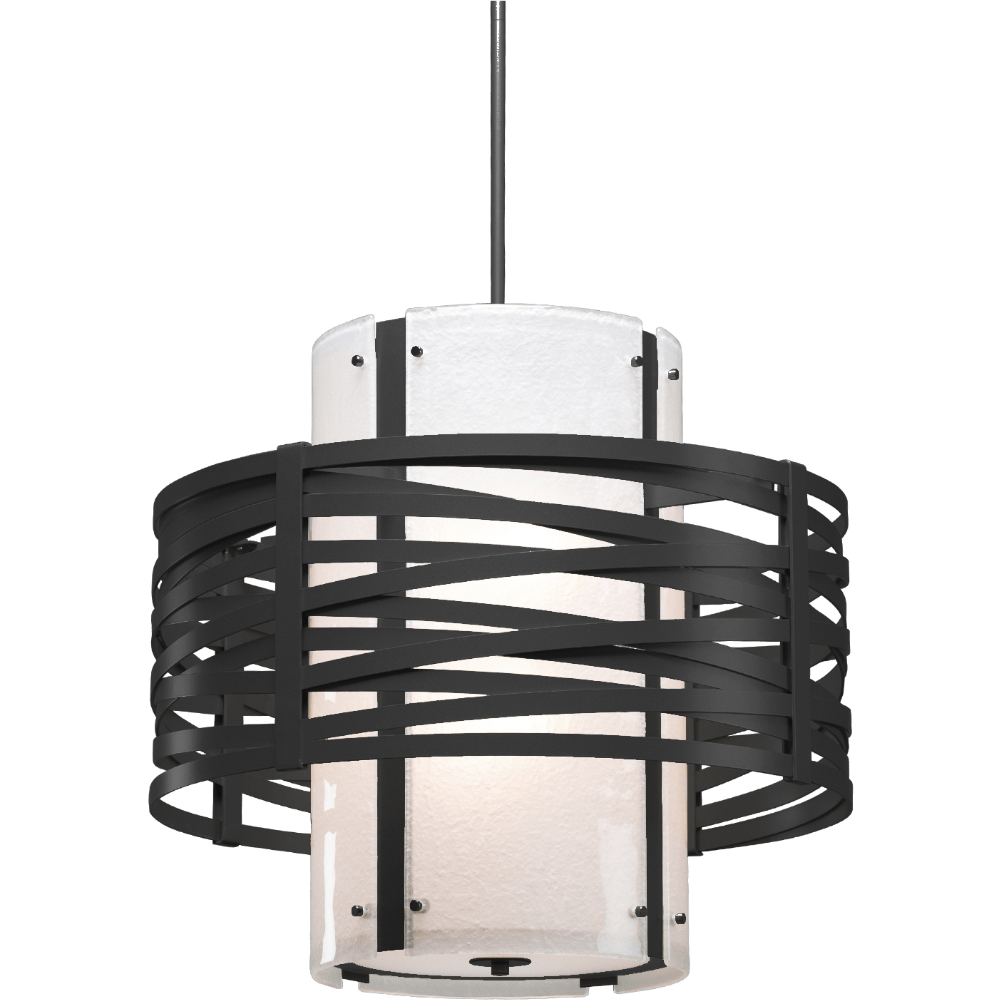 Tempest 1 Light 24 inch Matte Black Chandelier Ceiling Light, Double Drum