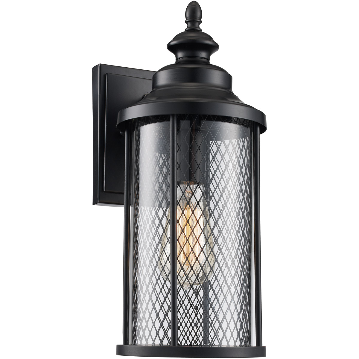 Trans Globe Lighting 40741-BK Stewart 1 Light 16 inch Black Outdoor ...