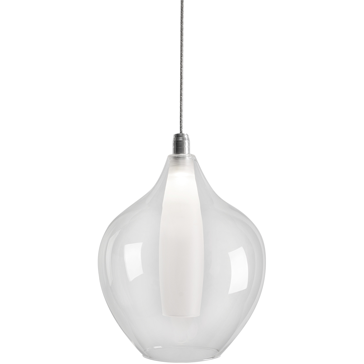 Kuzco Lighting PD3007 Victoria LED 7 inch Chrome Pendant Ceiling Light