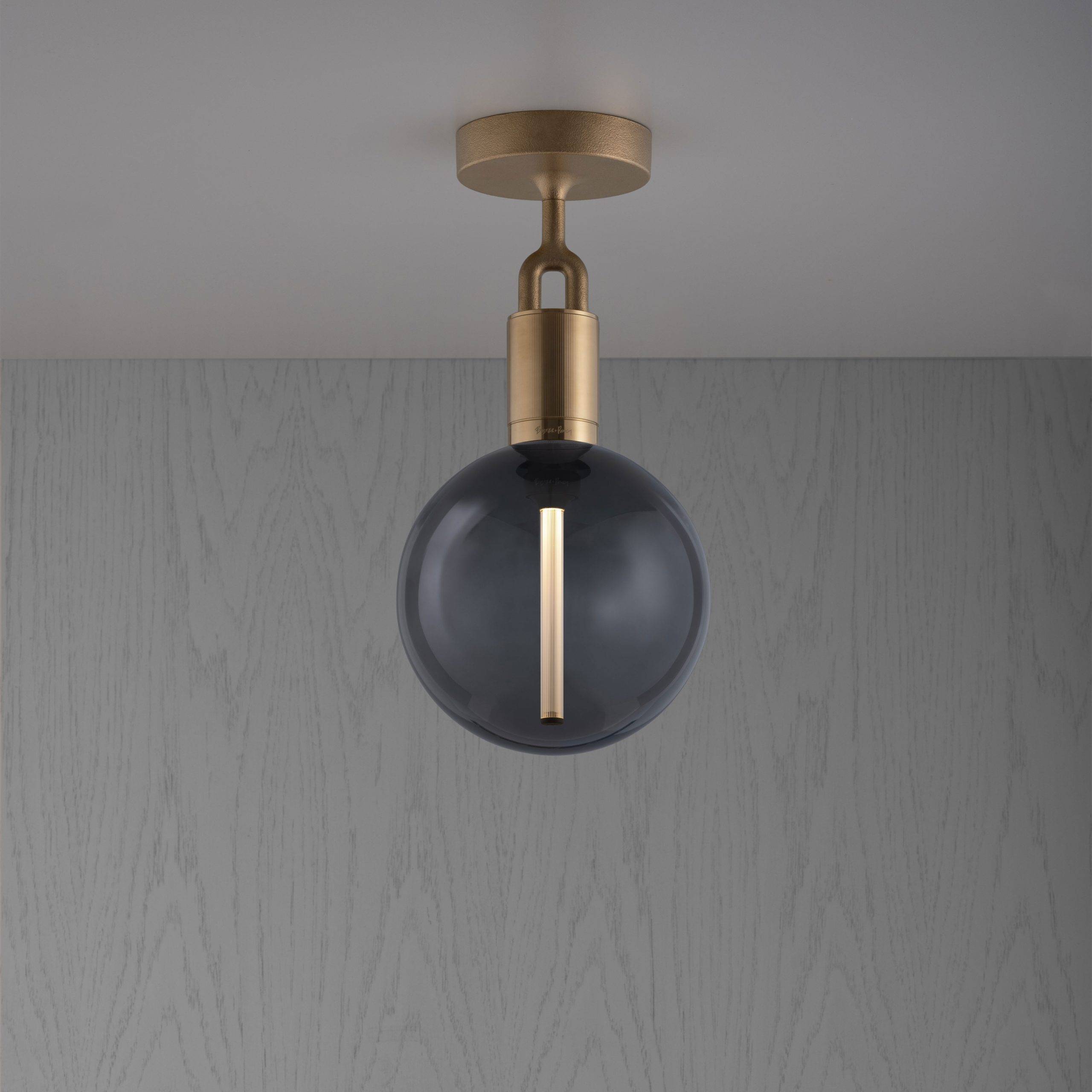 Buster + Punch NFC-823207 Forked LED 7.87 inch Brass Flush Mount ...