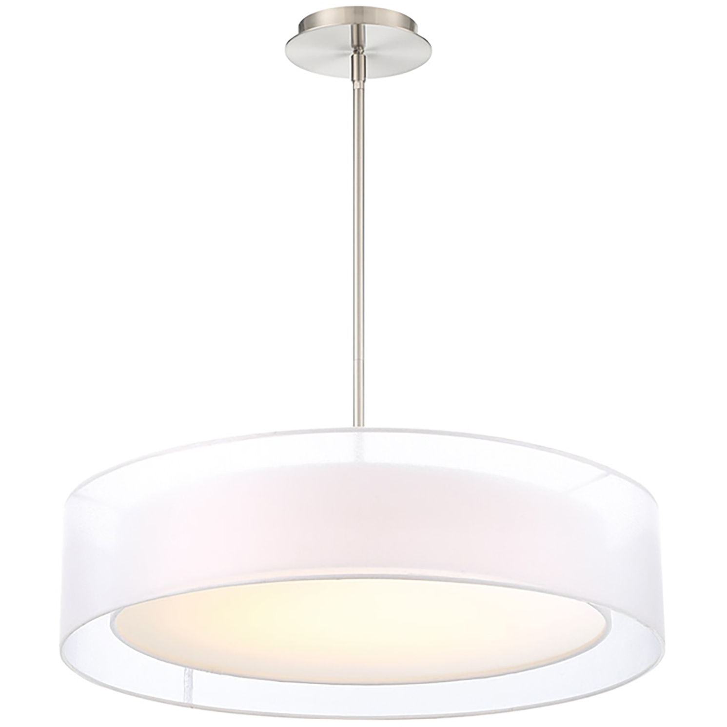 Modern Forms PD-16824-BN Metropolis LED 24 inch Brushed Nickel Pendant ...