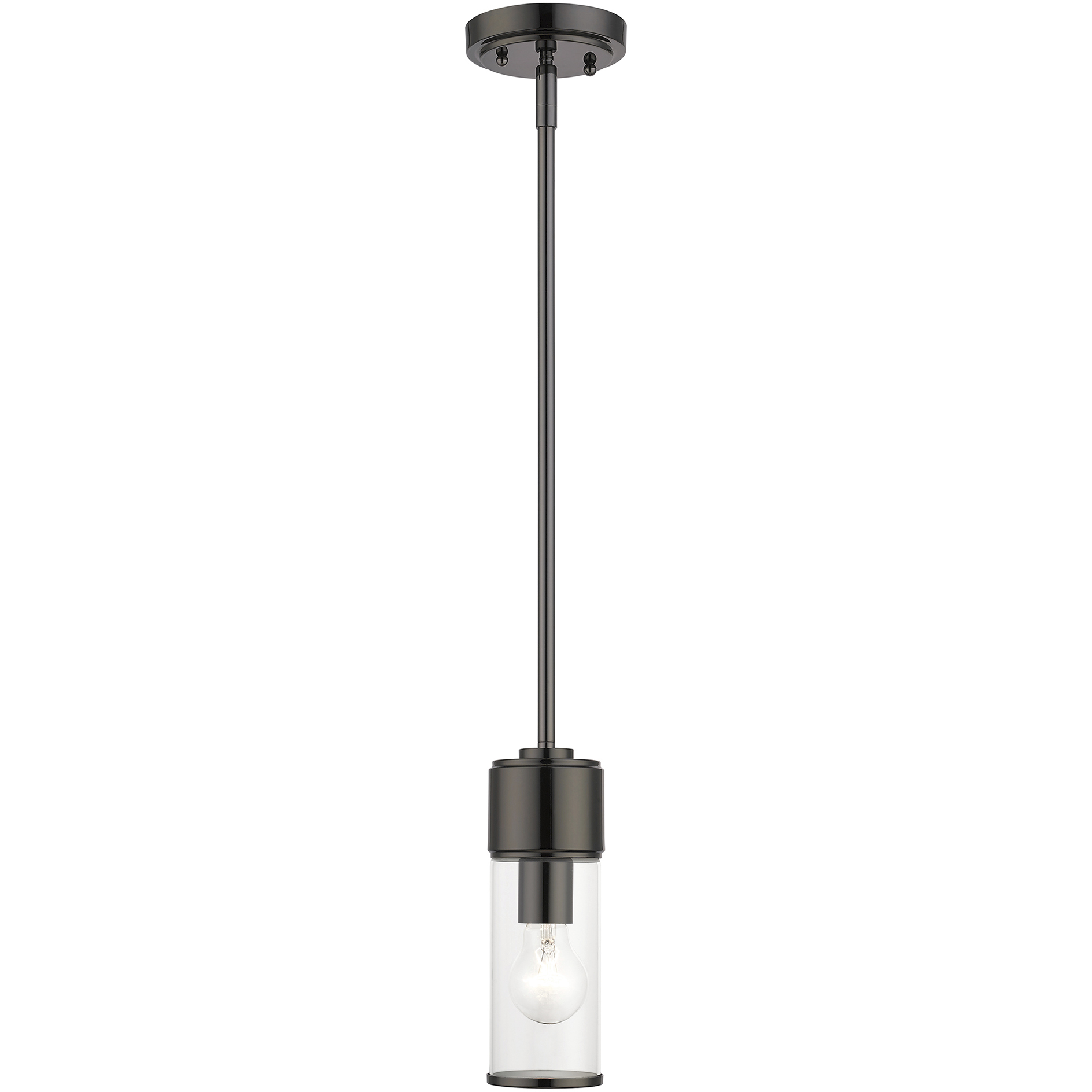 Livex Lighting 17140-46 Quincy 1 Light 4.75 inch Black Chrome Mini ...