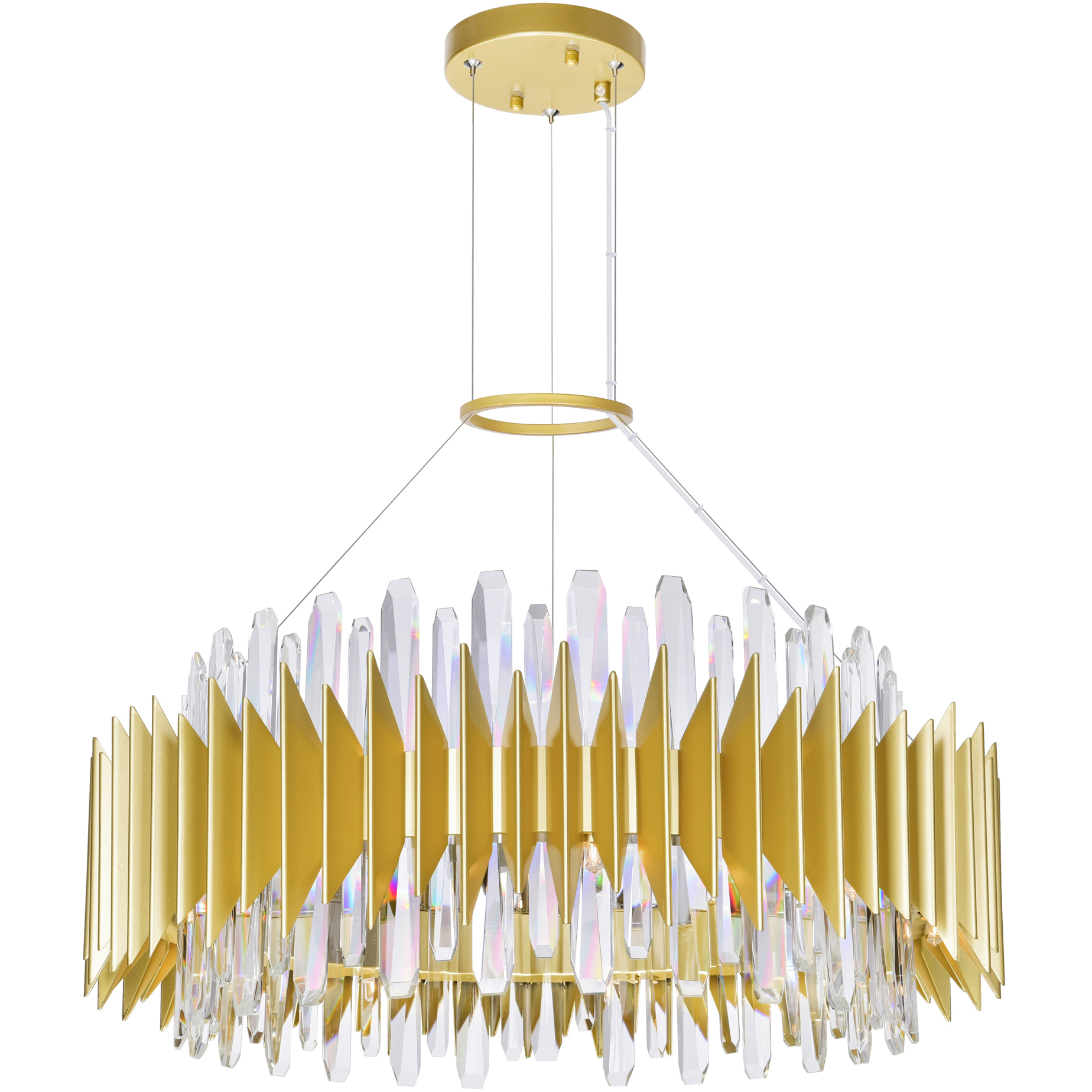 CWI Lighting 1247P28-18-602 Cityscape 18 Light 28 inch Satin Gold ...