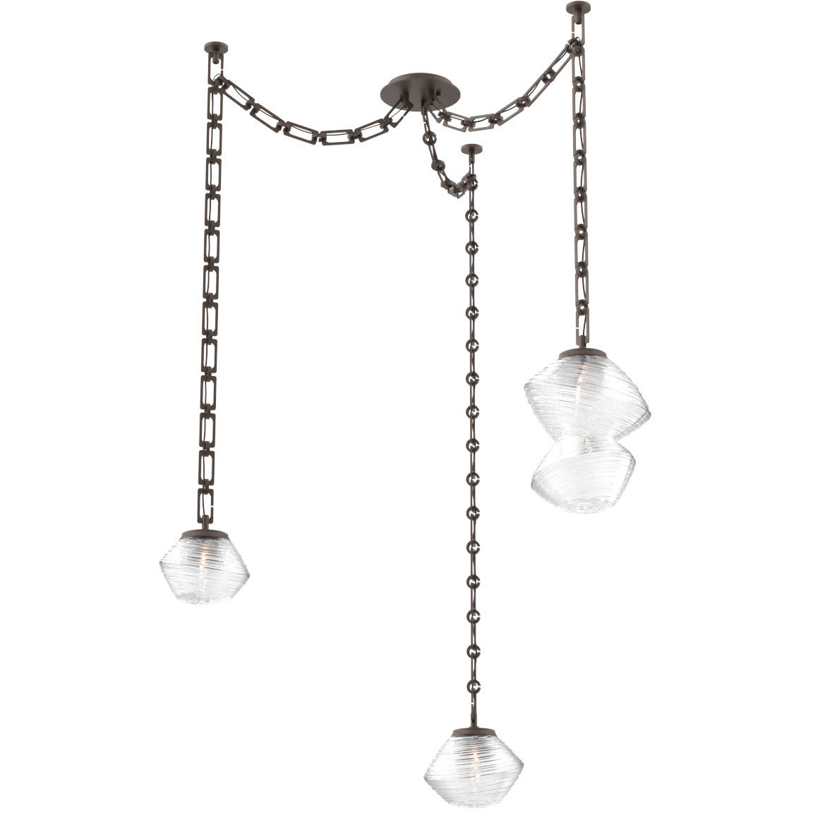 Hammerton Studio SNB0089-03-FB-C-CH3-L3 Mesa LED 17.4 inch Flat Bronze ...