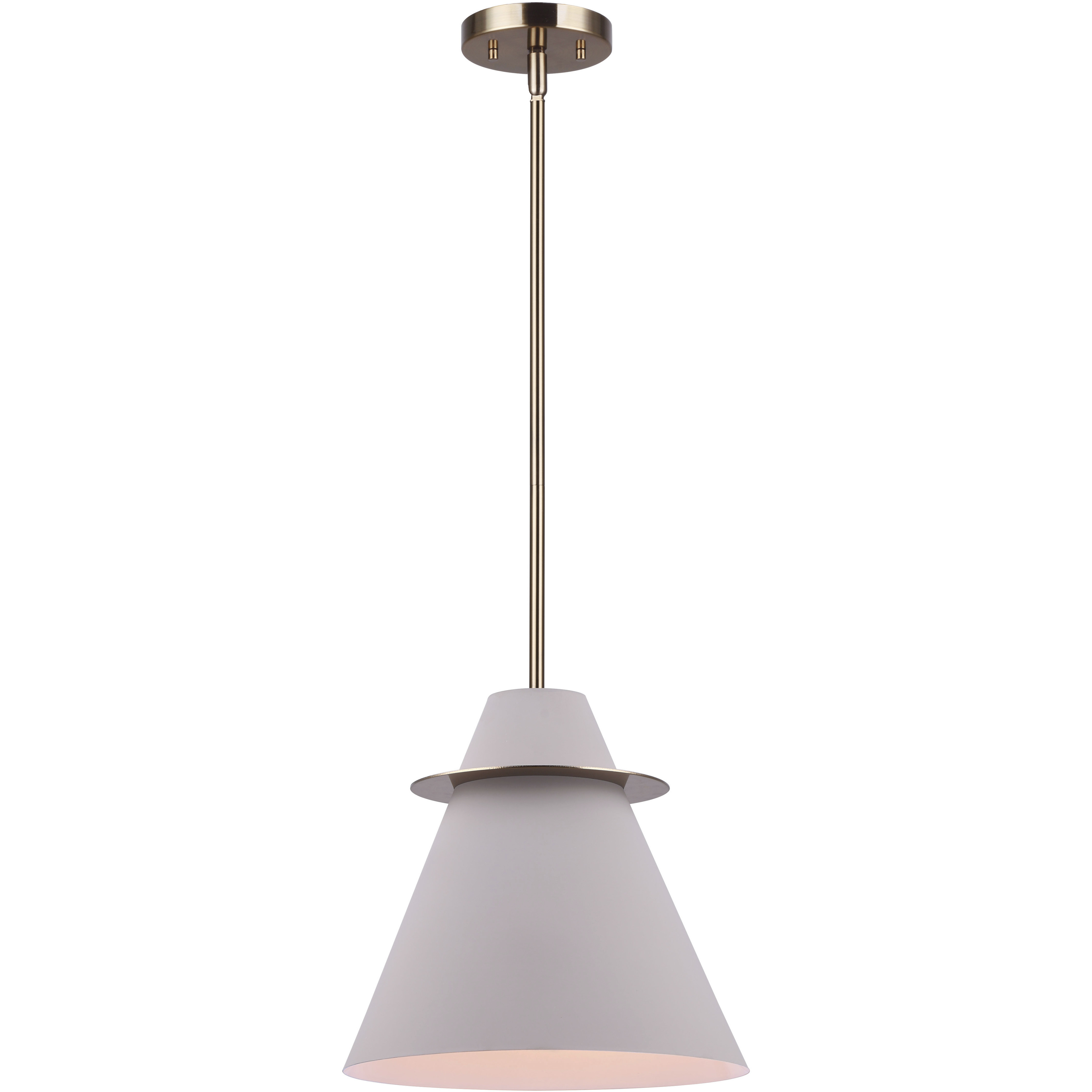 Canarm IPL1076A01MGG12 Talia 1 Light 12 inch Gold and Matte Grey ...