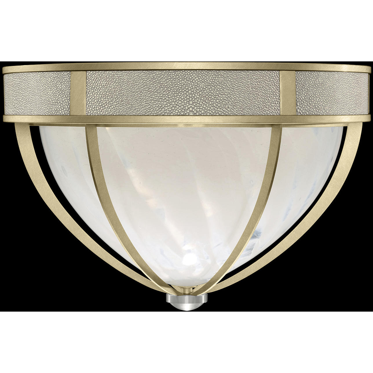 Fine Art 100042-522 Mirage 3 Light 18.75 inch Gold Flush Mount Ceiling ...