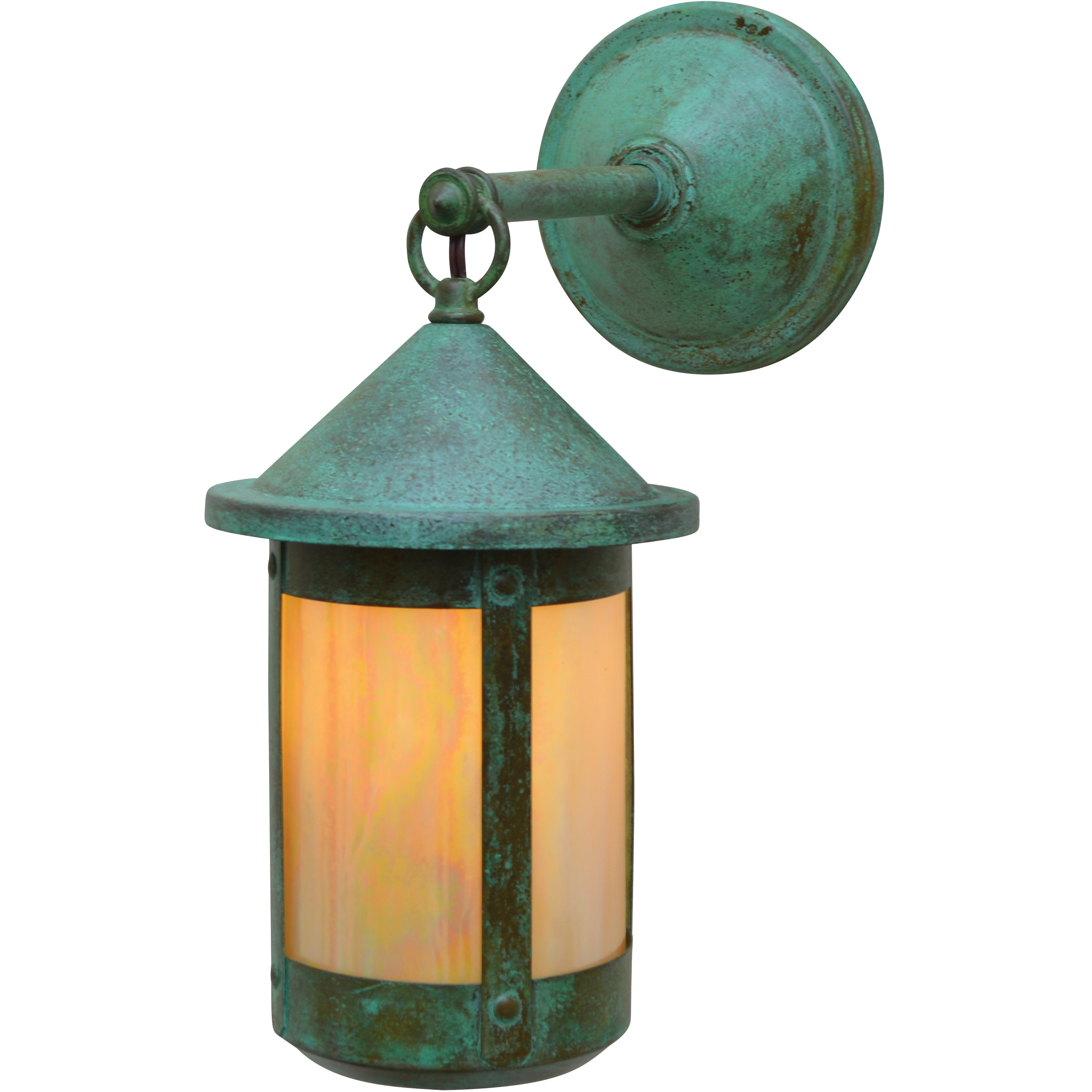 Berkeley 1 Light 15.38 inch Verdigris Patina Outdoor Wall Mount in Frosted