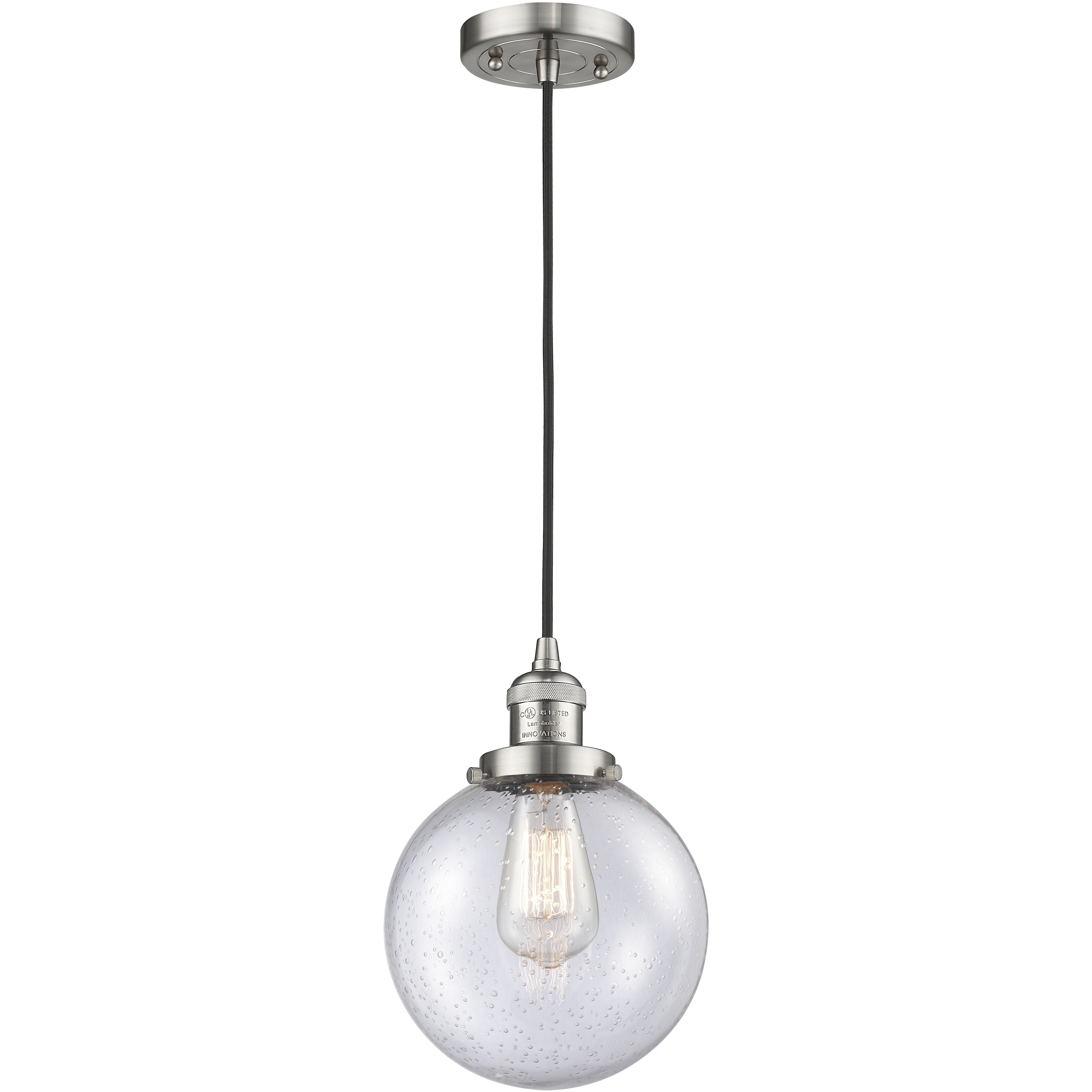 Franklin Restoration Beacon LED 8 inch Brushed Satin Nickel Mini ...