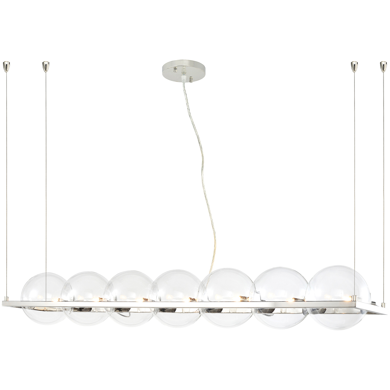 Zeev Lighting CD10375/7/PN Ensemble 7 Light 8.25 inch Polished Nickel ...