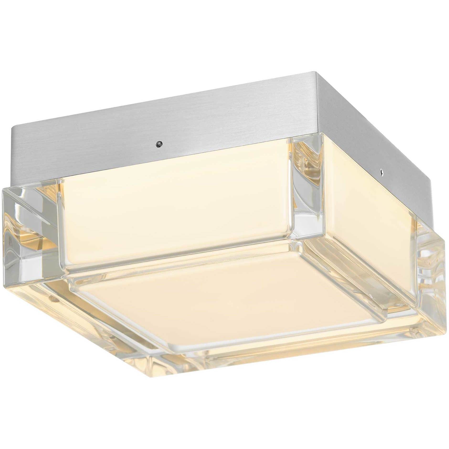 Alteck Lighting AFM0019-3CCT-W-BSS Box LED 5 inch Brushed Stainless ...