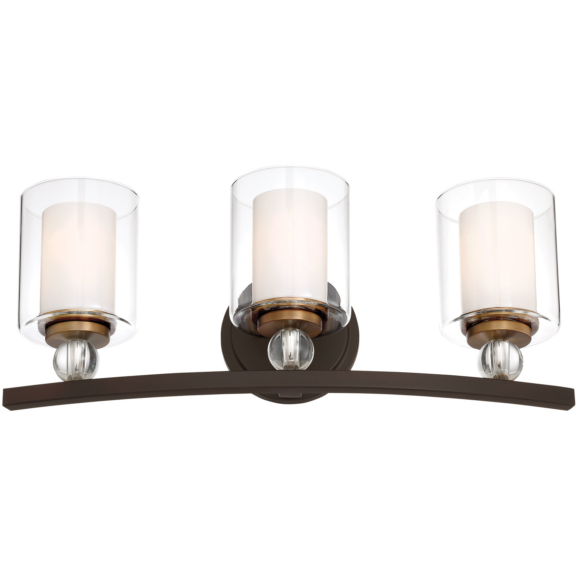 Minka-Lavery 3073-416 Studio 5 3 Light 24 inch Painted Bronze/Natural ...