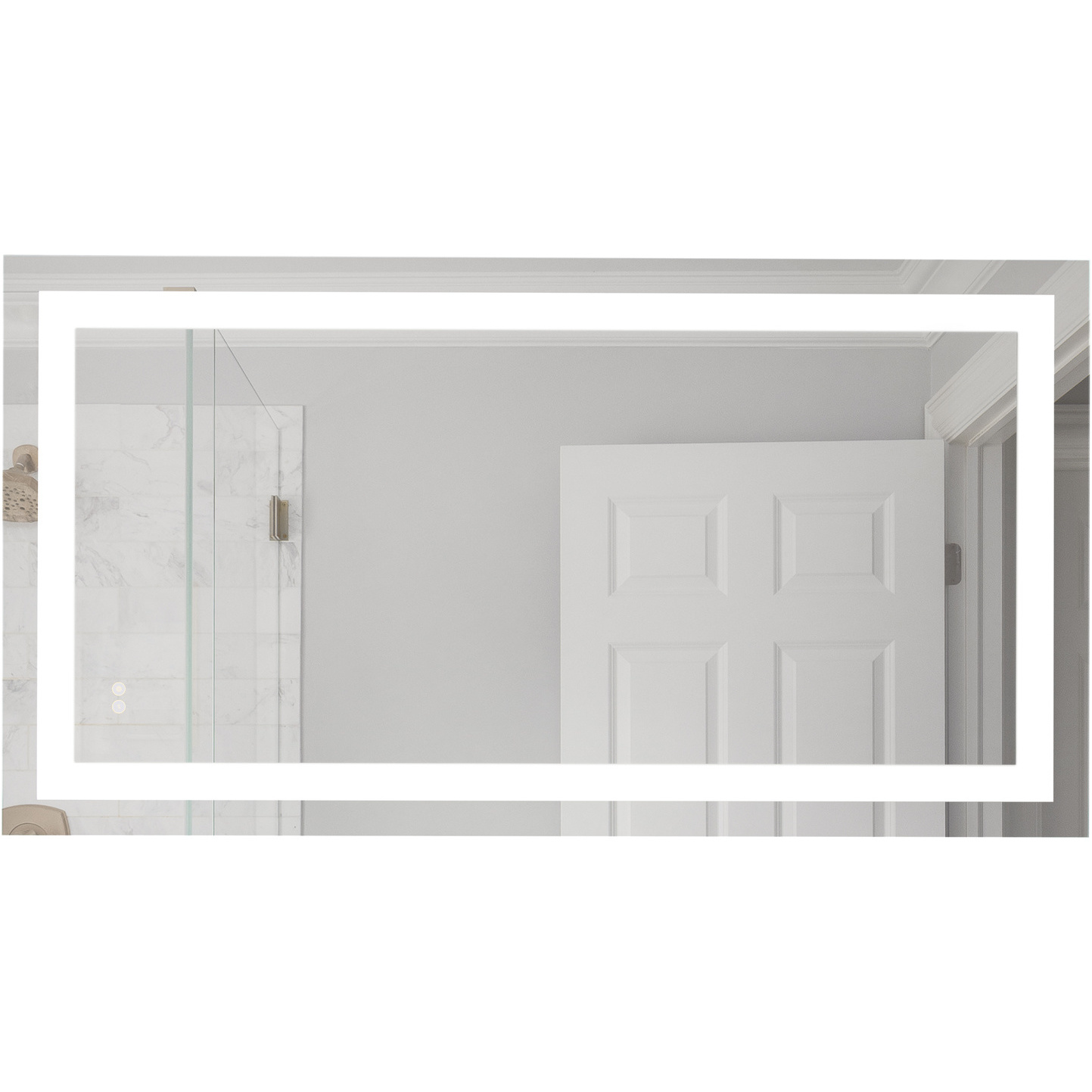 Craftmade MIR104-W Lighted 60 X 32 inch White Mirror, Rectangle