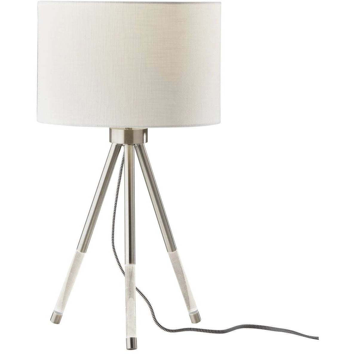 Adesso 3548-22 Della 24 inch 100.00 watt Brushed Steel with Clear ...