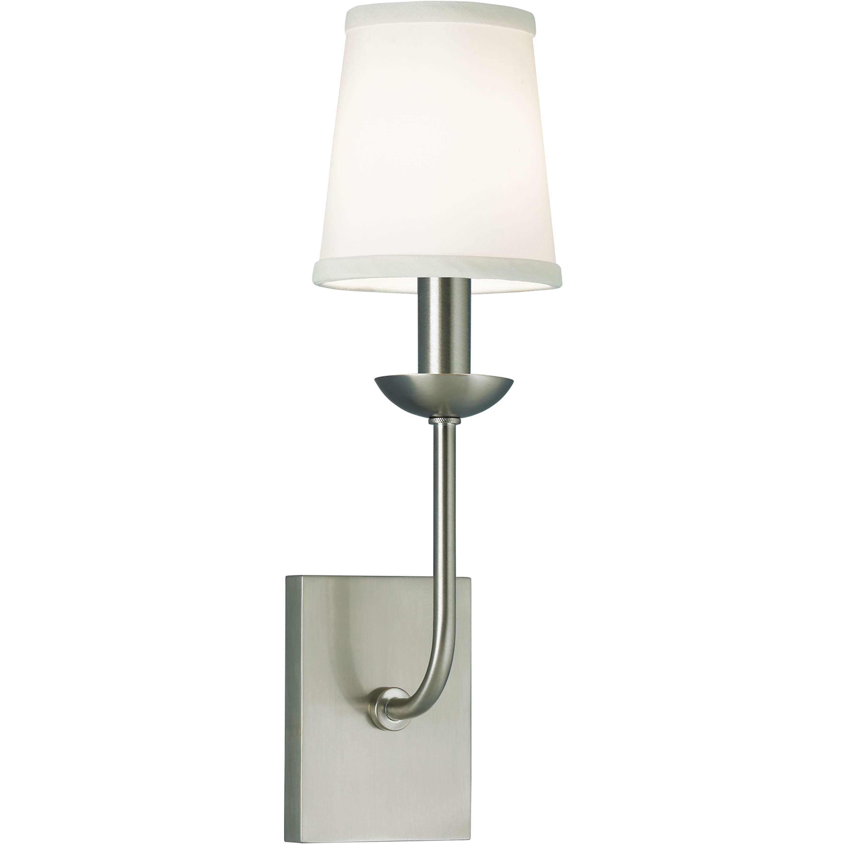 Norwell 8141-BN-WS Circa 1 Light 4 inch Brushed Nickel Wall Sconce Wall Light