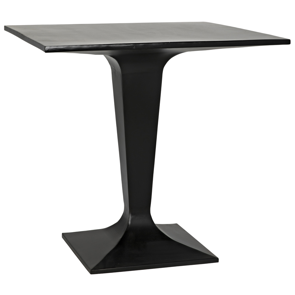 Noir GTAB525MTB Anoil Matte Black Bistro Table