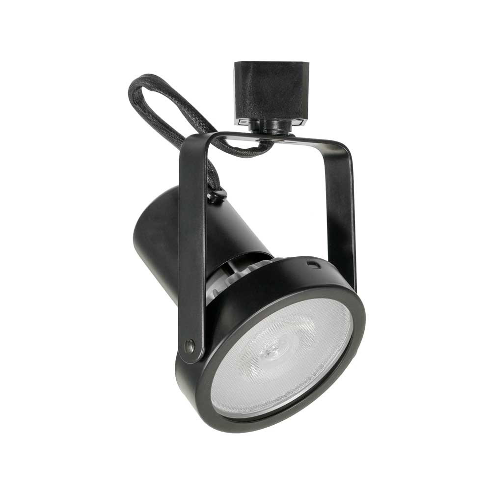 Jesco H2HV230BK H-Type 1 Light 120V Black Track Head Ceiling Light, Gimbal