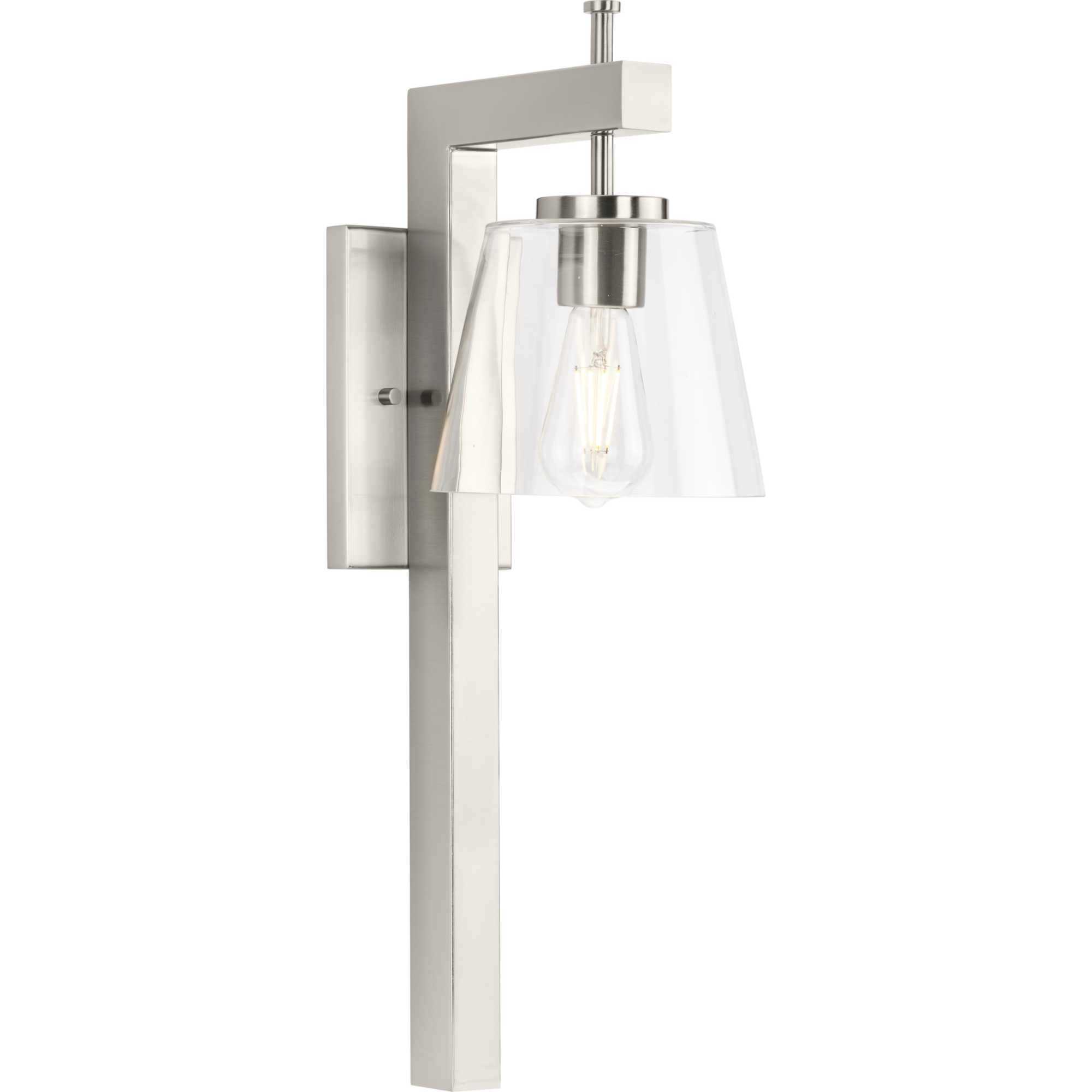 Progress P710108-009 Saffert 1 Light 10 inch Brushed Nickel Wall ...