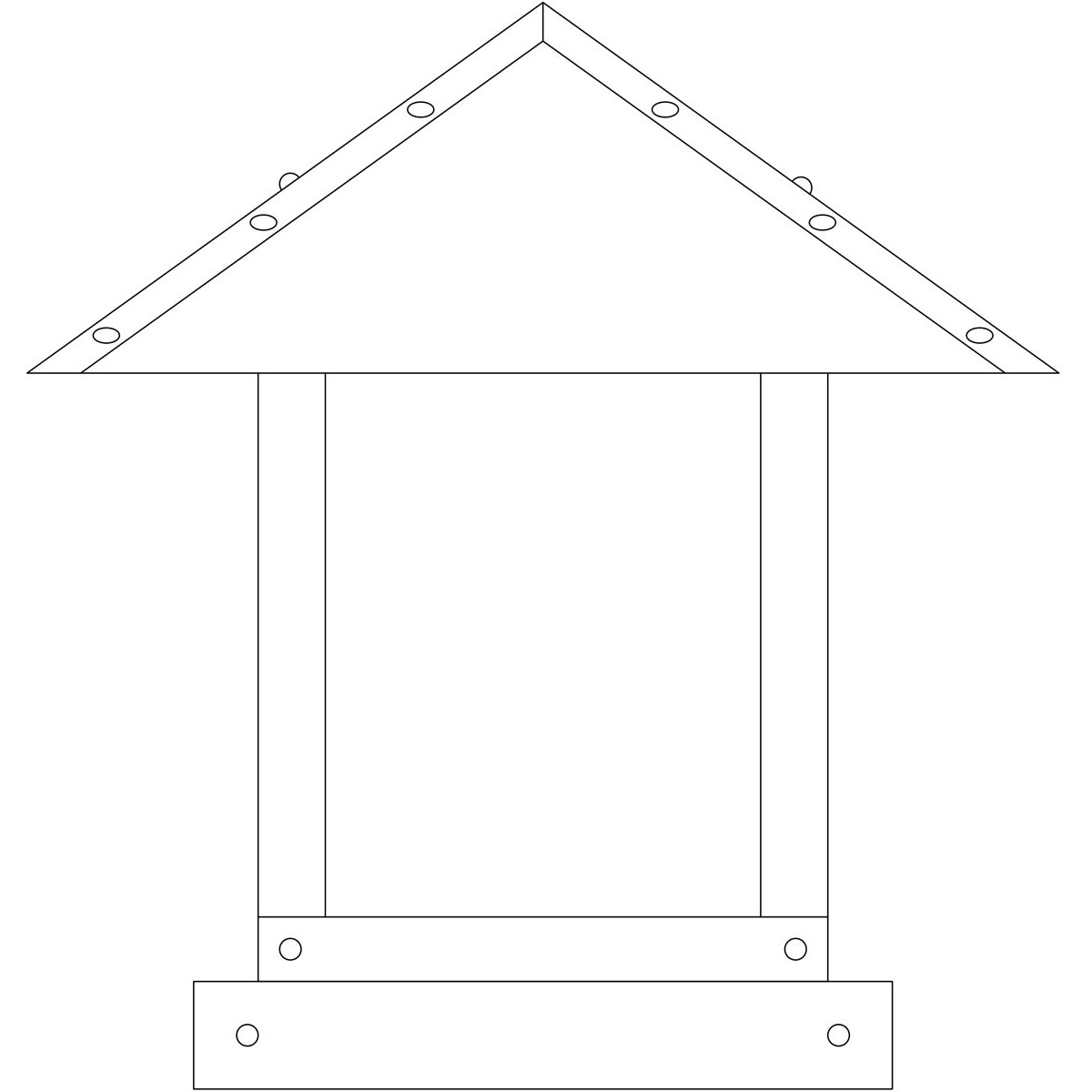 Arroyo Craftsman TRC-12GSM-AC Timber Ridge 1 Light 13 inch Antique ...