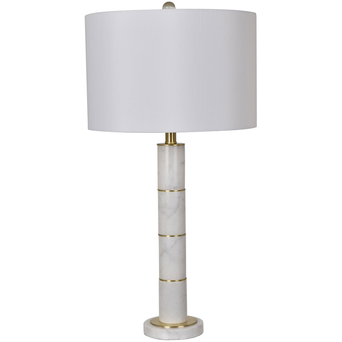 Crestview Collection CVAVP614 Marble Column 30 inch 150 watt White and ...