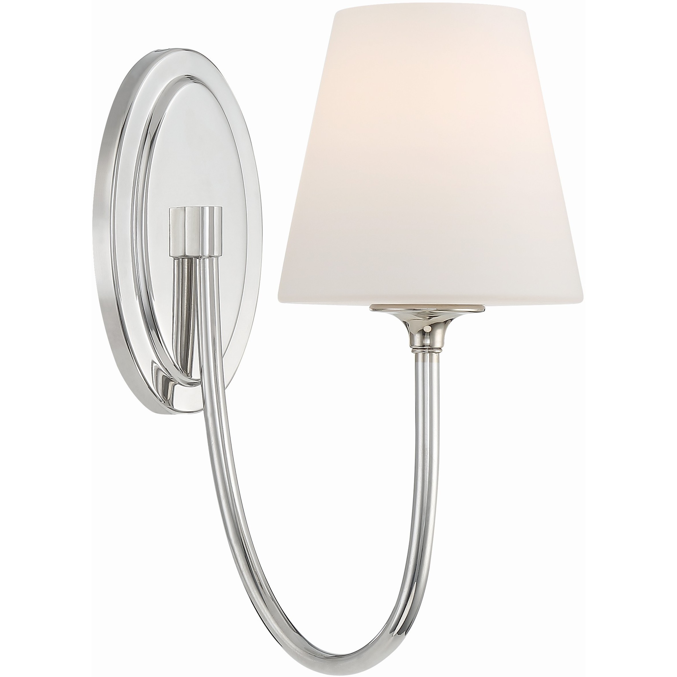 Crystorama JUN-10321-PN Juno Bath Sconce Wall Light in Polished Nickel