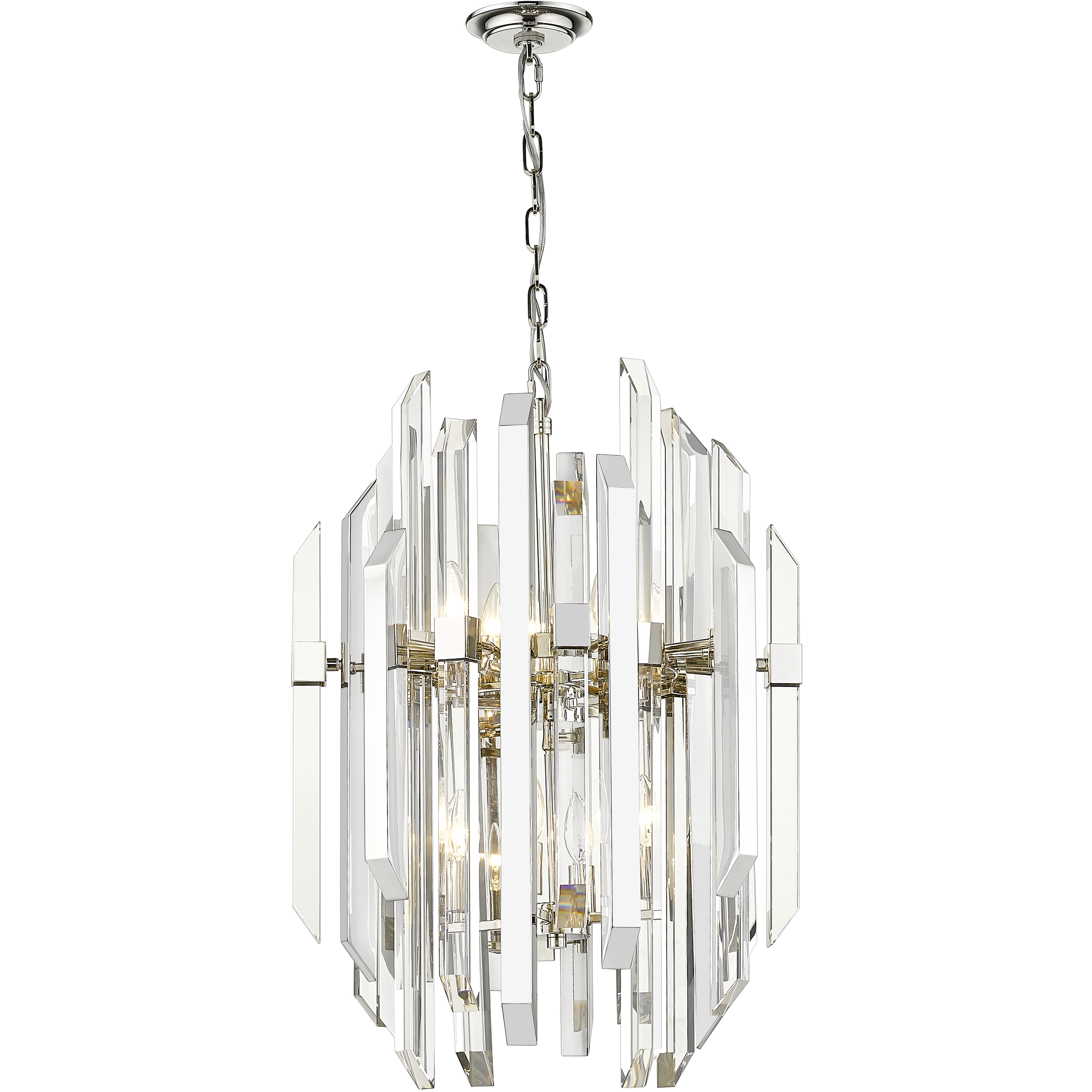 Z-Lite 4006-8PN Bova 9 Light 20 inch Polished Nickel Chandelier Ceiling ...