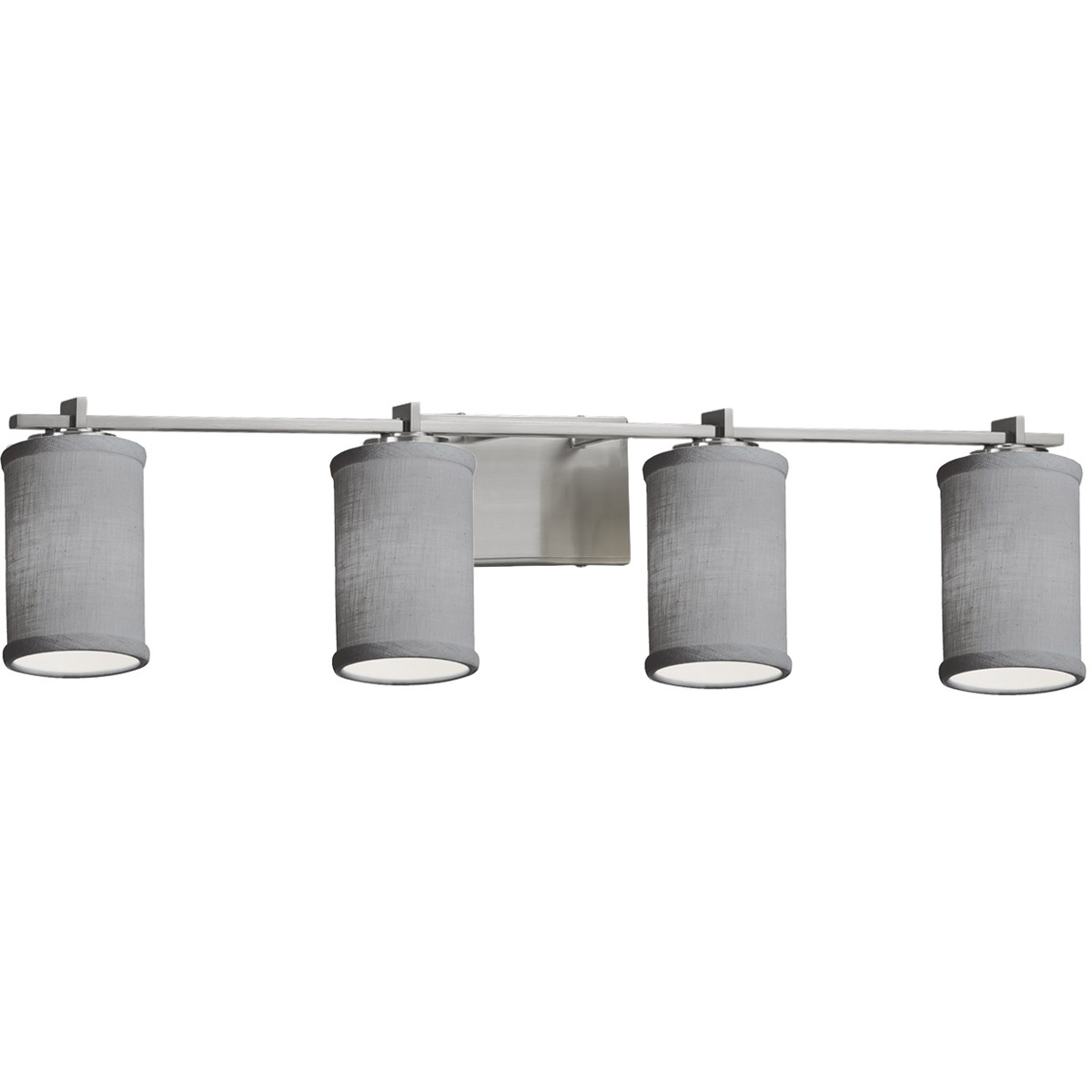 Textile LED 34.25 inch Brushed Nickel Bath Bar Wall Light in 2800 Lm ...