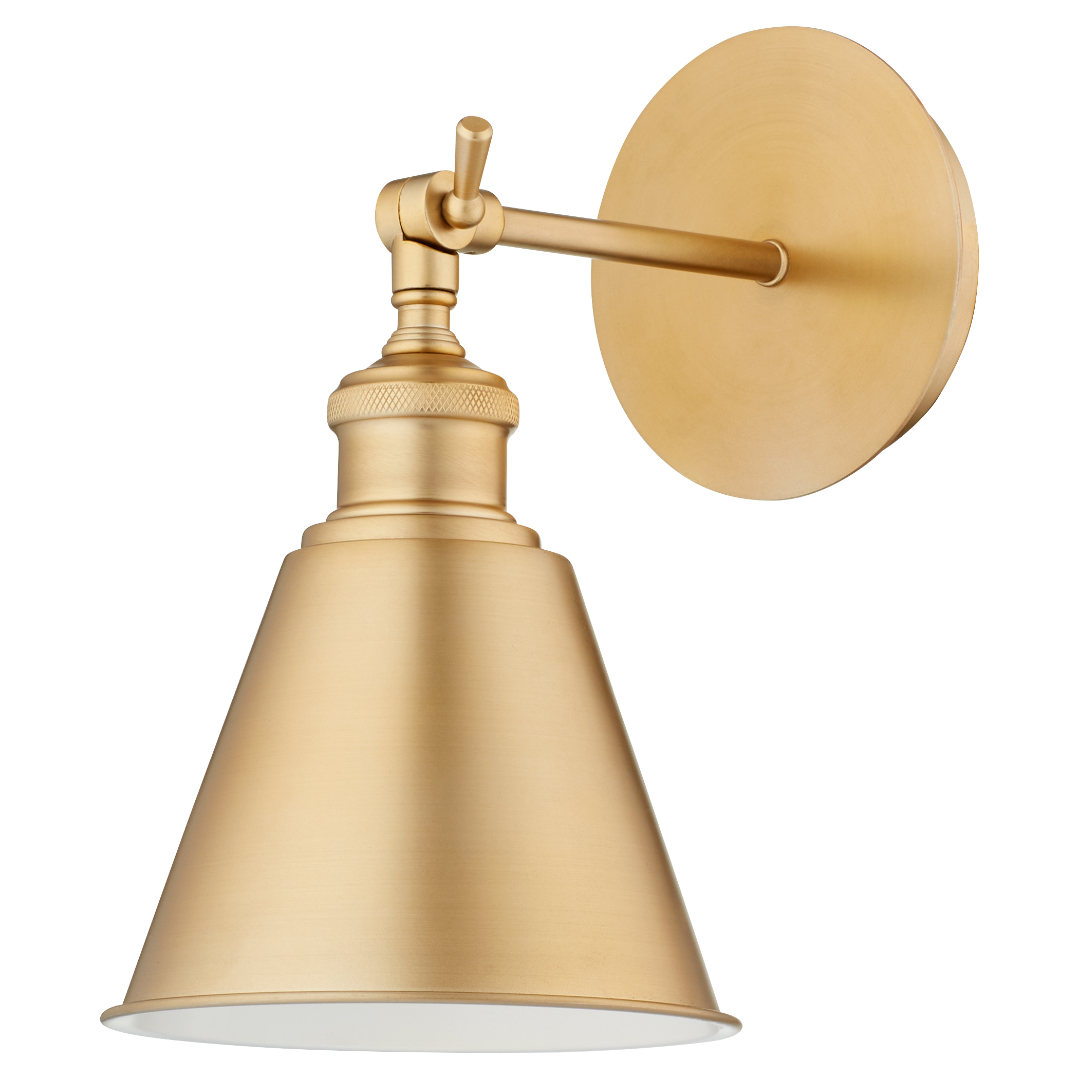 Quorum 5390-80 Fort Worth 1 Light 7 inch Aged Brass Wall Sconce Wall Light