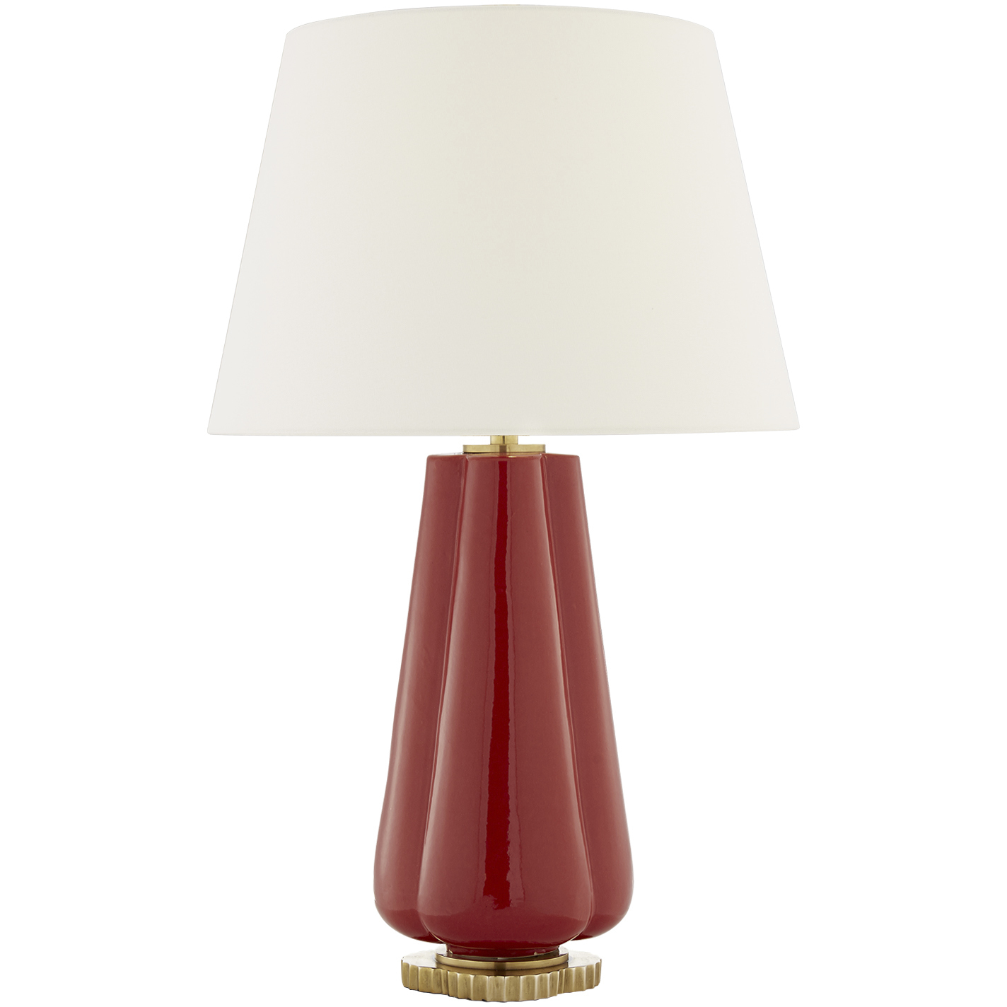 Alexa Hampton Penelope 30 inch 60 watt Berry Red Table Lamp Portable ...