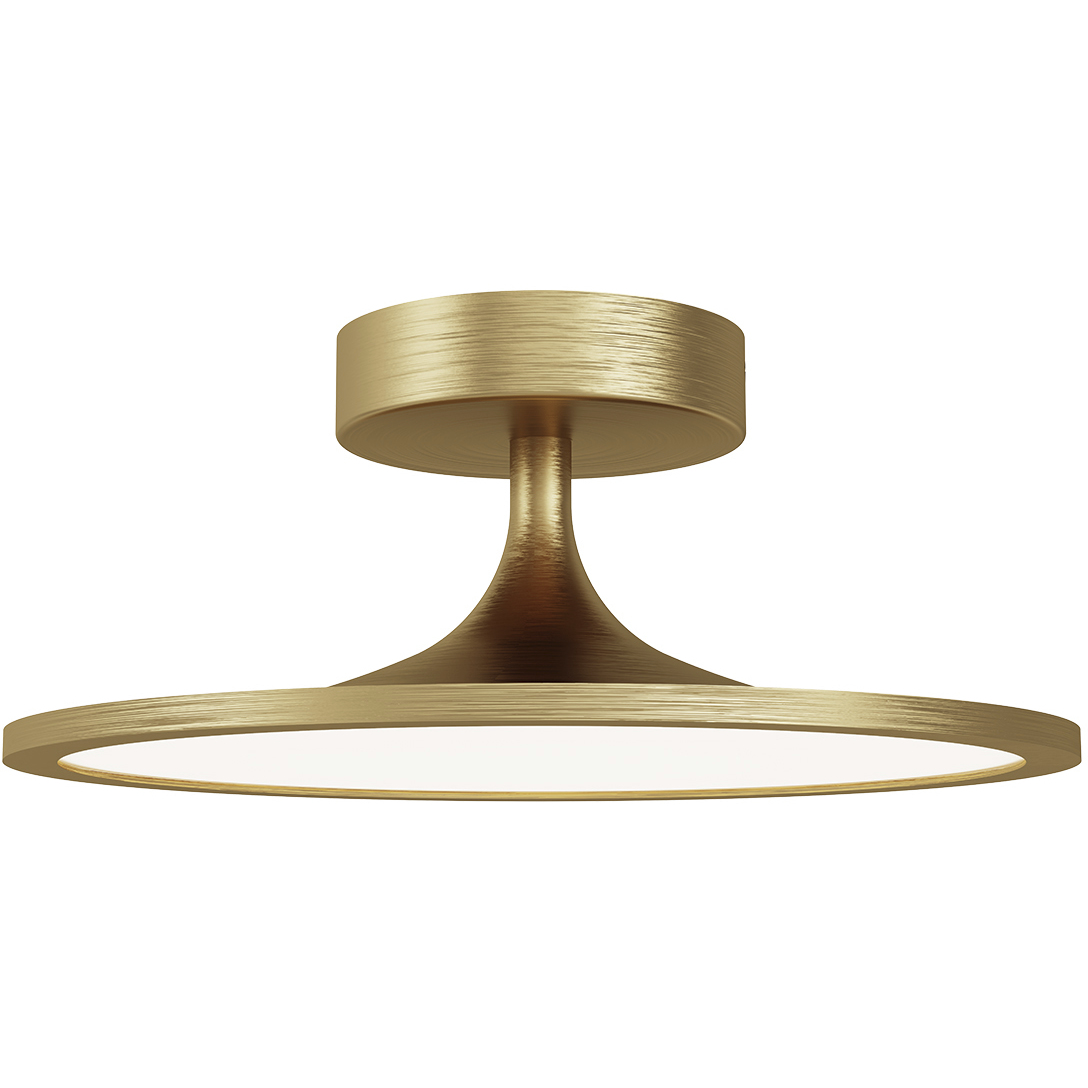 Alora SF418012BG Alora Mood Issa LED 12 inch Brushed Gold Semi Flush ...