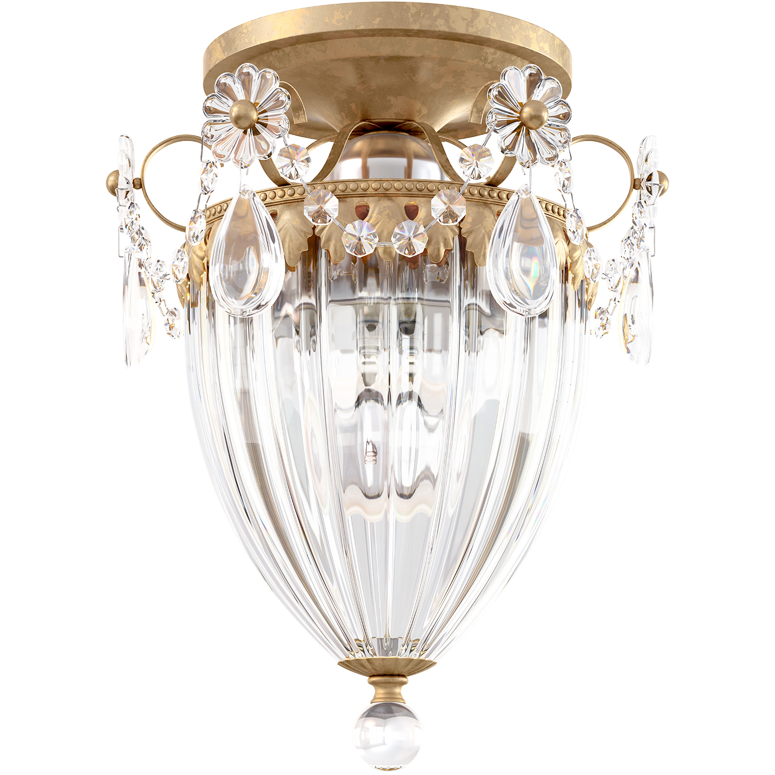 Schonbek 1239-26R Bagatelle 1 Light French Gold Semi-Flush Mount ...