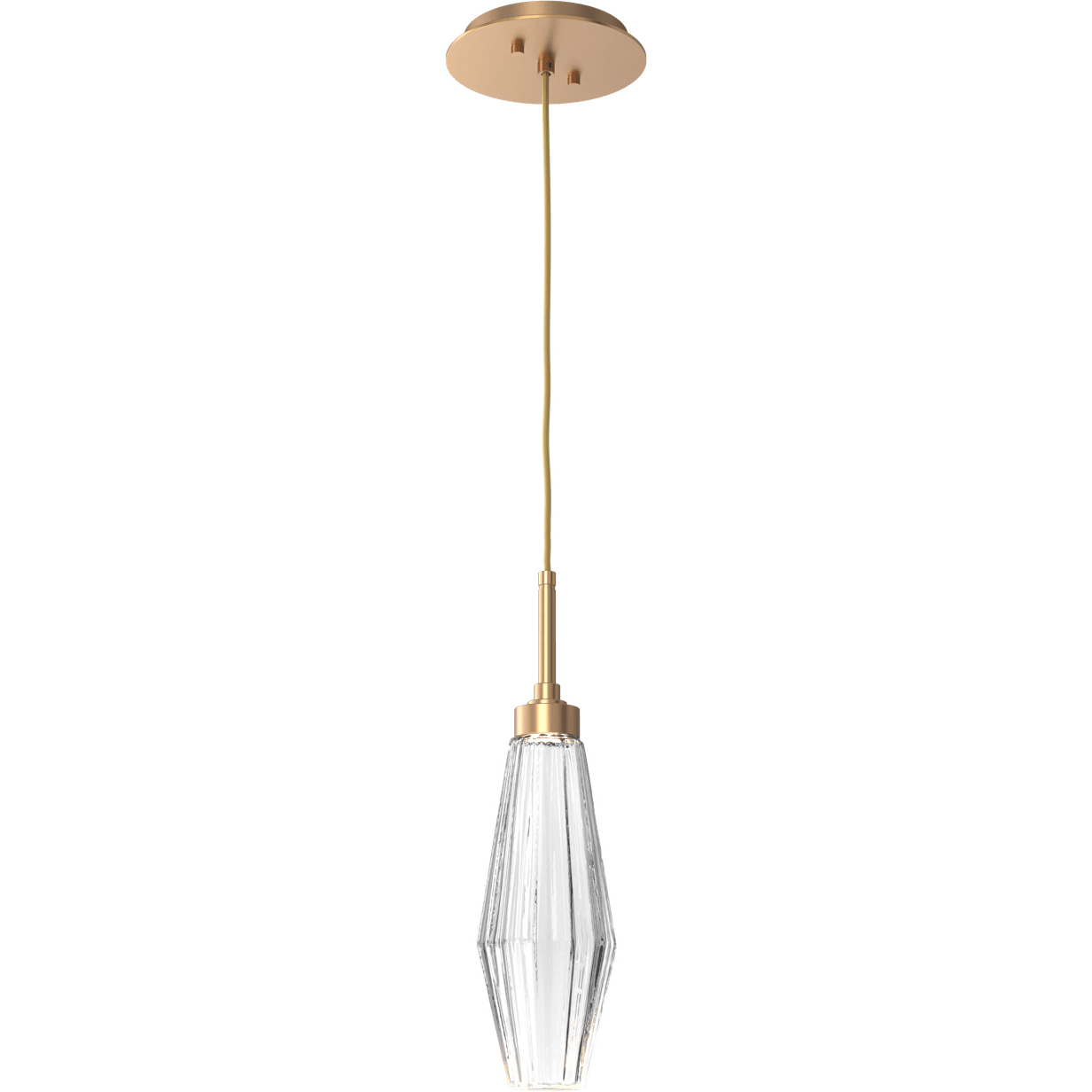 Aalto LED 3.8 inch Novel Brass Pendant Ceiling Light in 3000K LED ...
