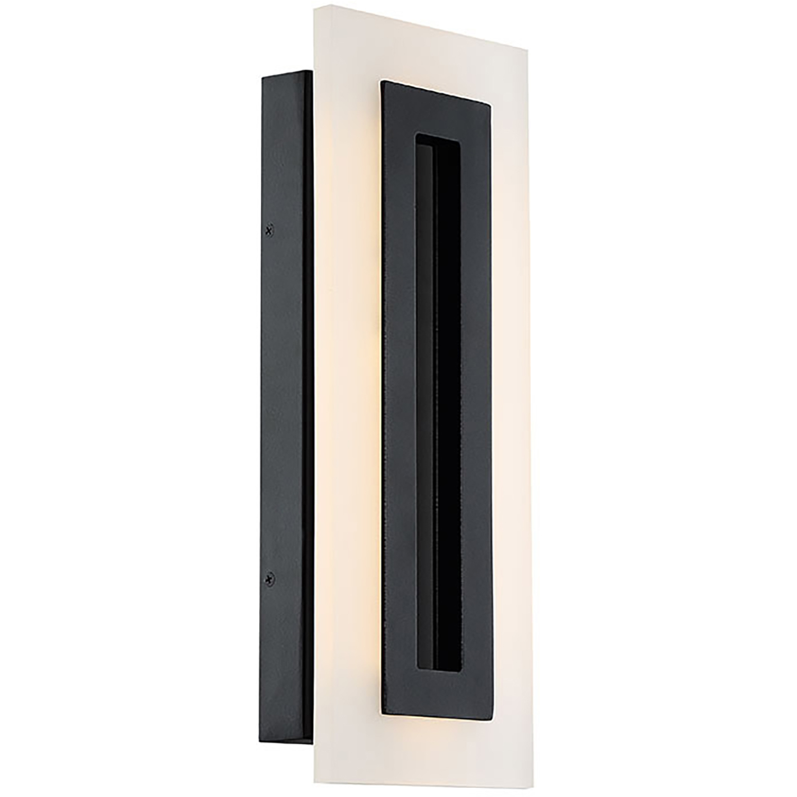 Modern Forms WS-W46817-BK Shadow LED 17 inch Black Outdoor Wall Light ...