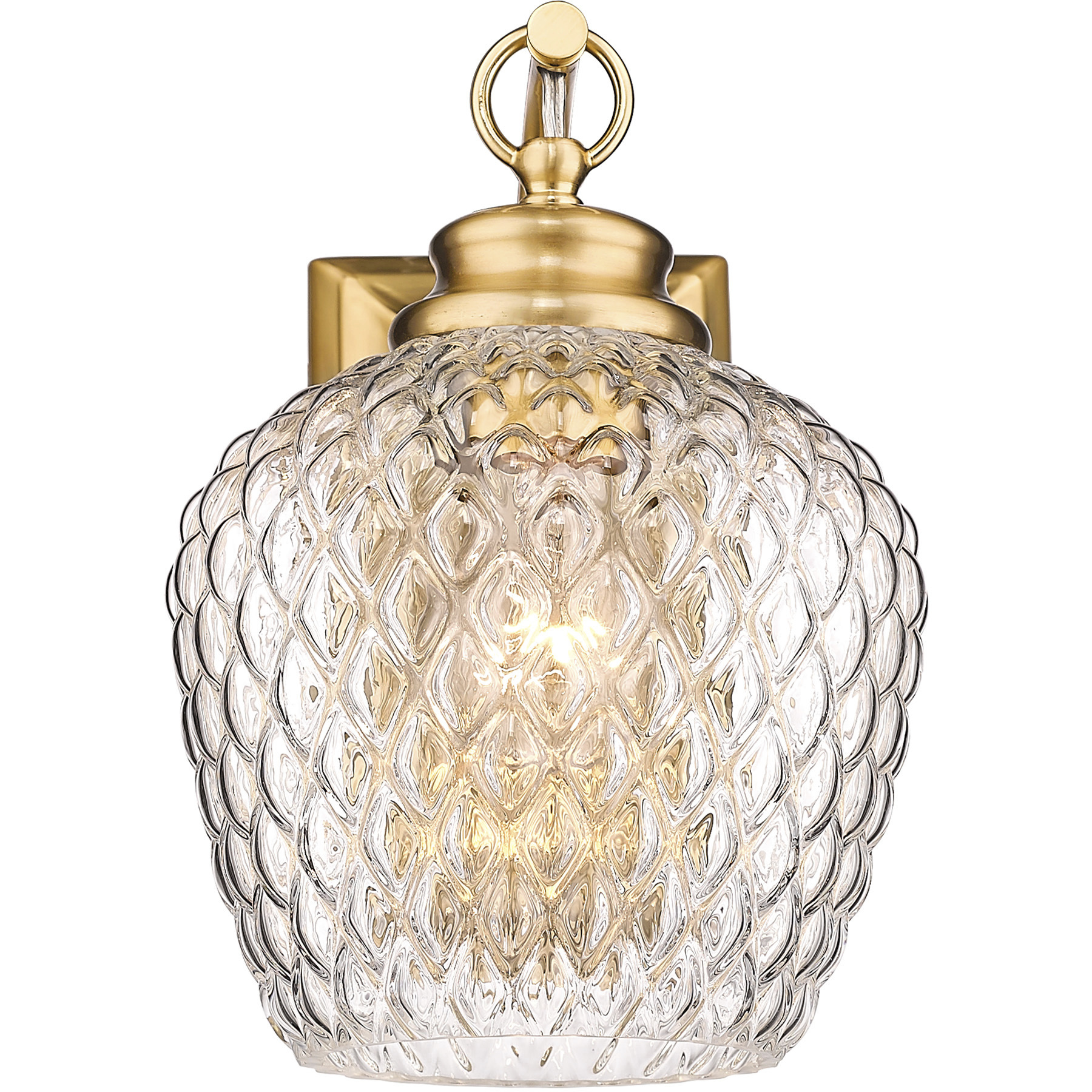 Golden Lighting 1088-1W MBG-CLR Adeline Wall Sconce Wall Light in ...