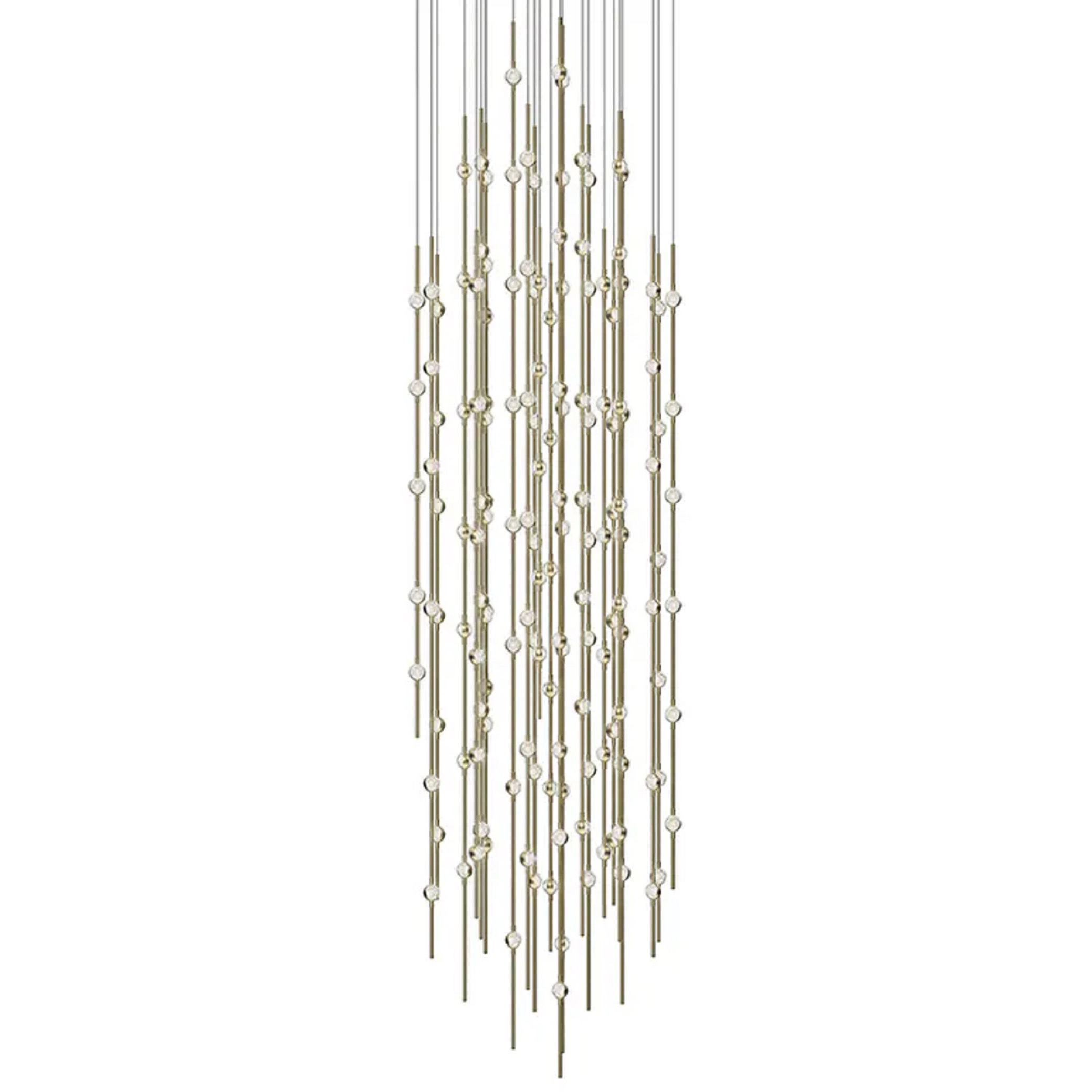 Sonneman 2164.38C-J20 Constellation Andromeda LED 25 inch Satin Brass ...
