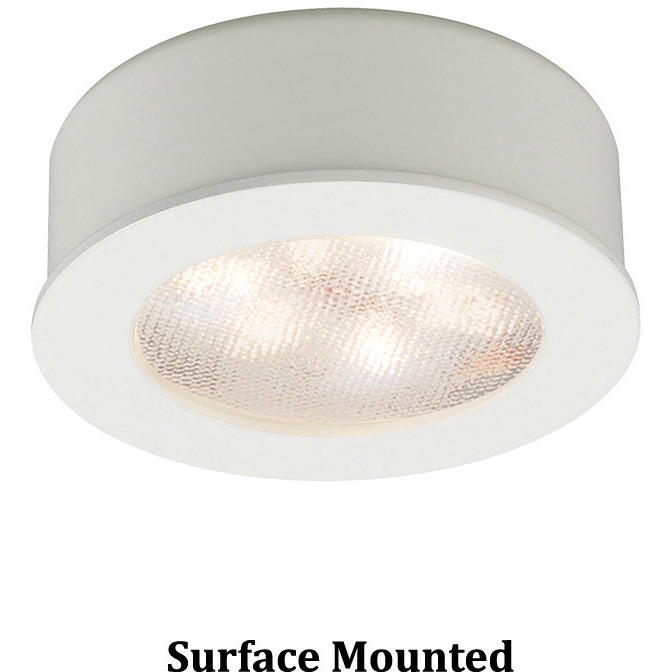 WAC Lighting HR-LED87-27-WT LED Button Light 24 LED 2.25 inch White ...