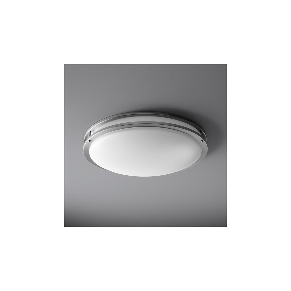 Oxygen Lighting 2-6111-24 Oracle 2 Light 24 inch Satin Nickel Flush ...