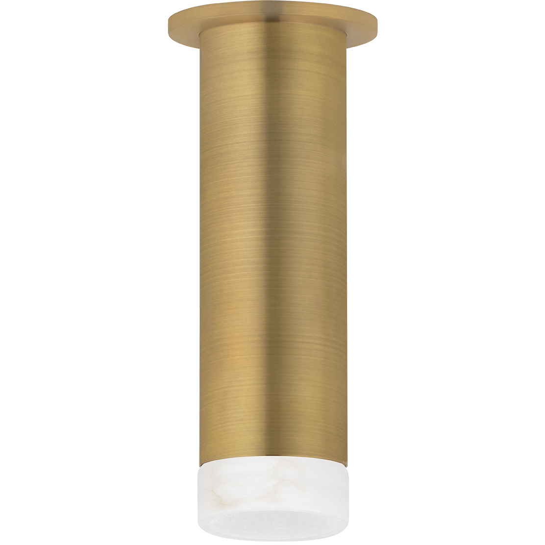 CSL Lighting LX3FM-27-PBR-ALA Luxe LED 3.75 inch Patina Brass/Alabaster ...