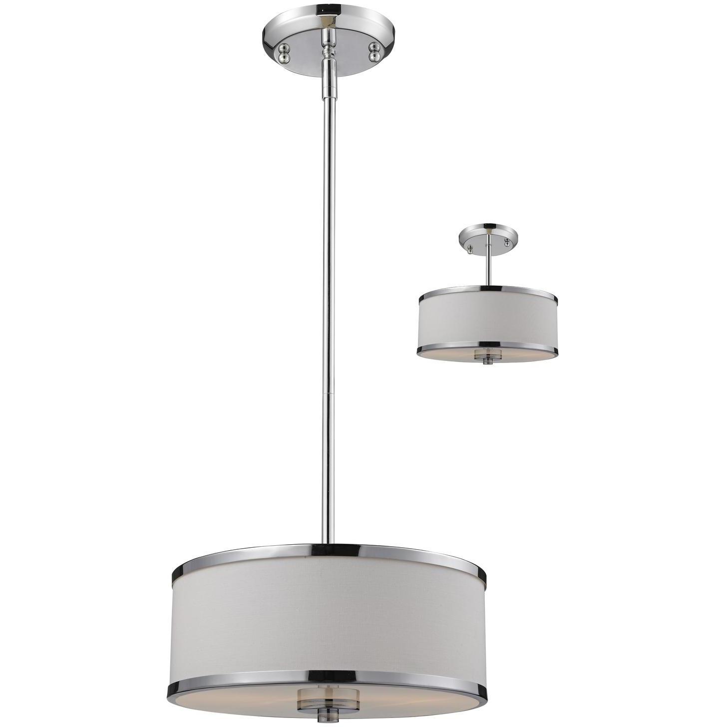 Z-Lite 164-12 Cameo 2 Light 11.75 inch Chrome Pendant Ceiling Light