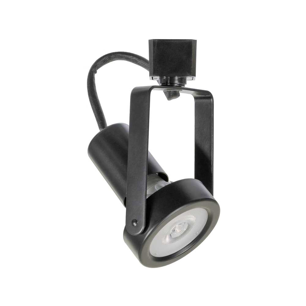 Jesco H2HV220BK H-Type 1 Light 120V Black Track Head Ceiling Light, Gimbal