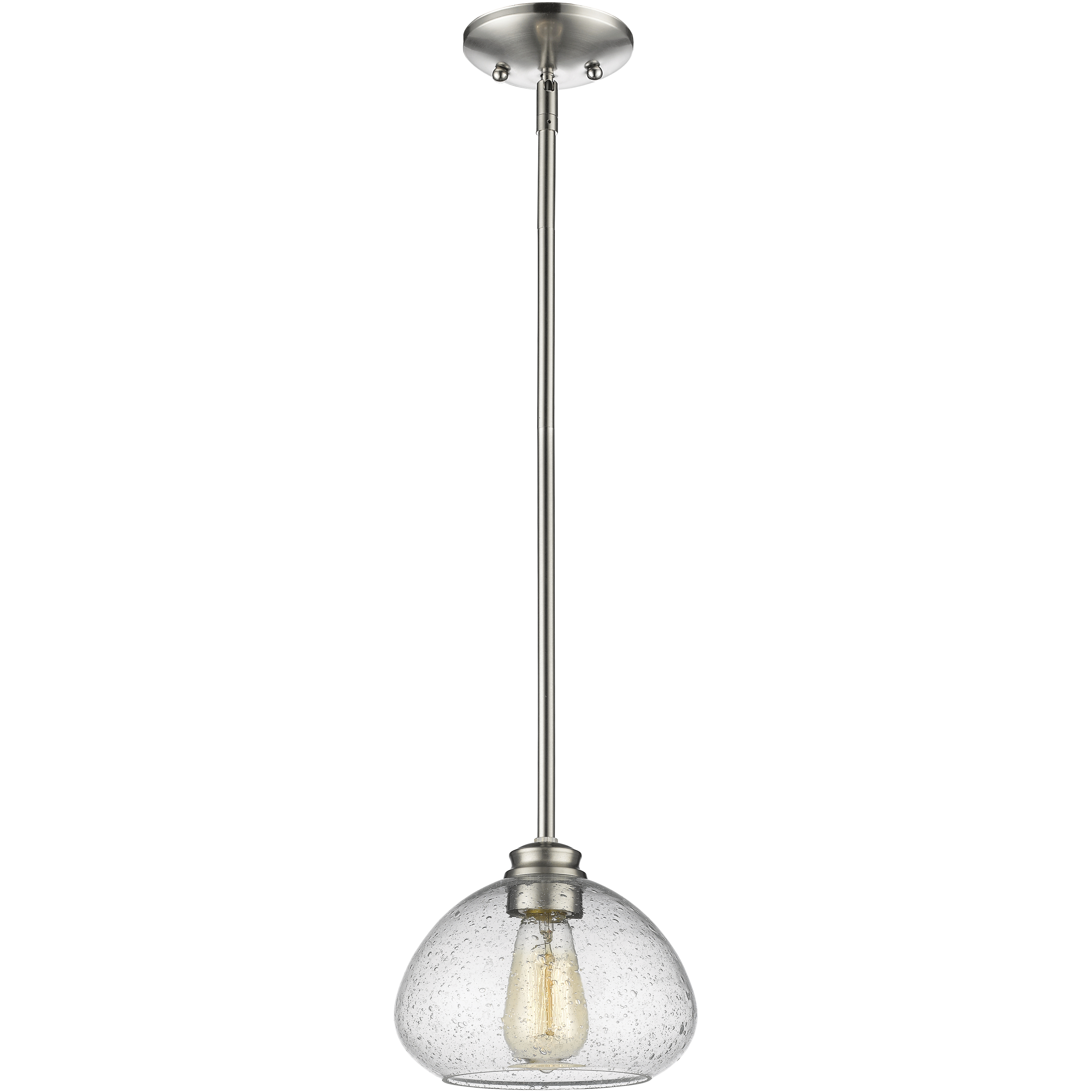Z-Lite 722MP-BN Amon 1 Light 8 inch Brushed Nickel Pendant Ceiling Light