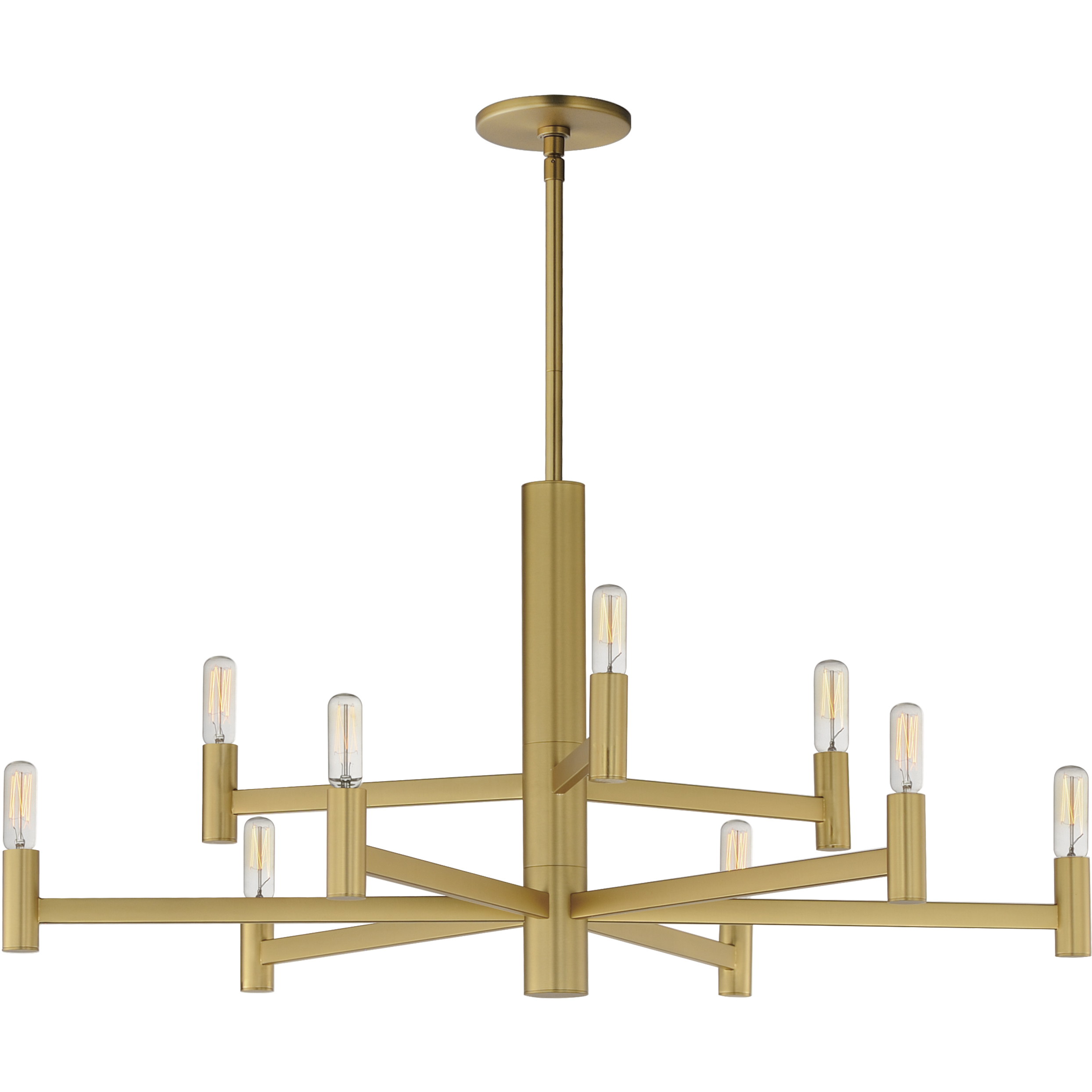 Maxim Lighting 21369NAB Emana 9 Light 33.5 inch Natural Aged Brass ...