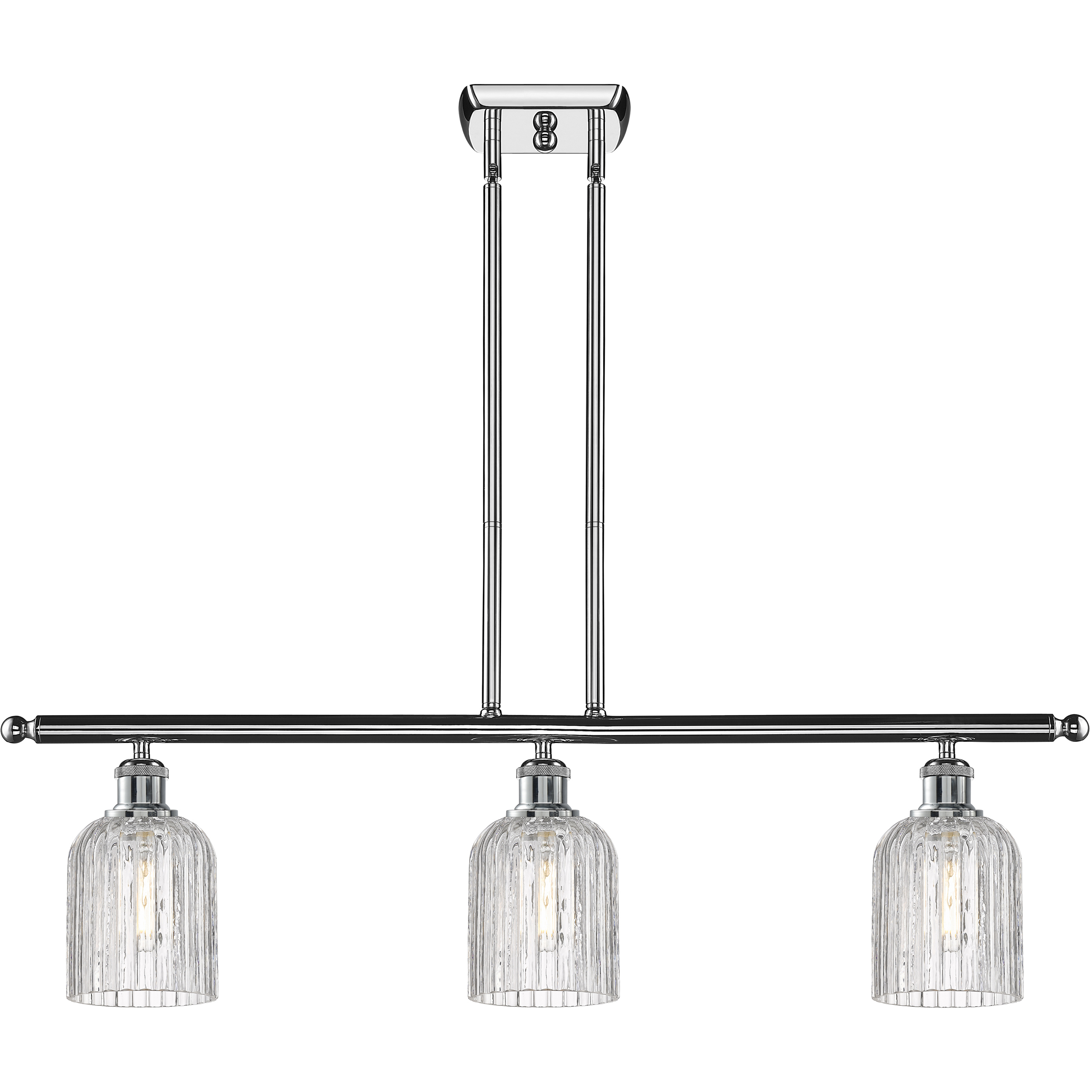 Bridal Veil Island Light Ceiling Light in Polished Chrome, Clear