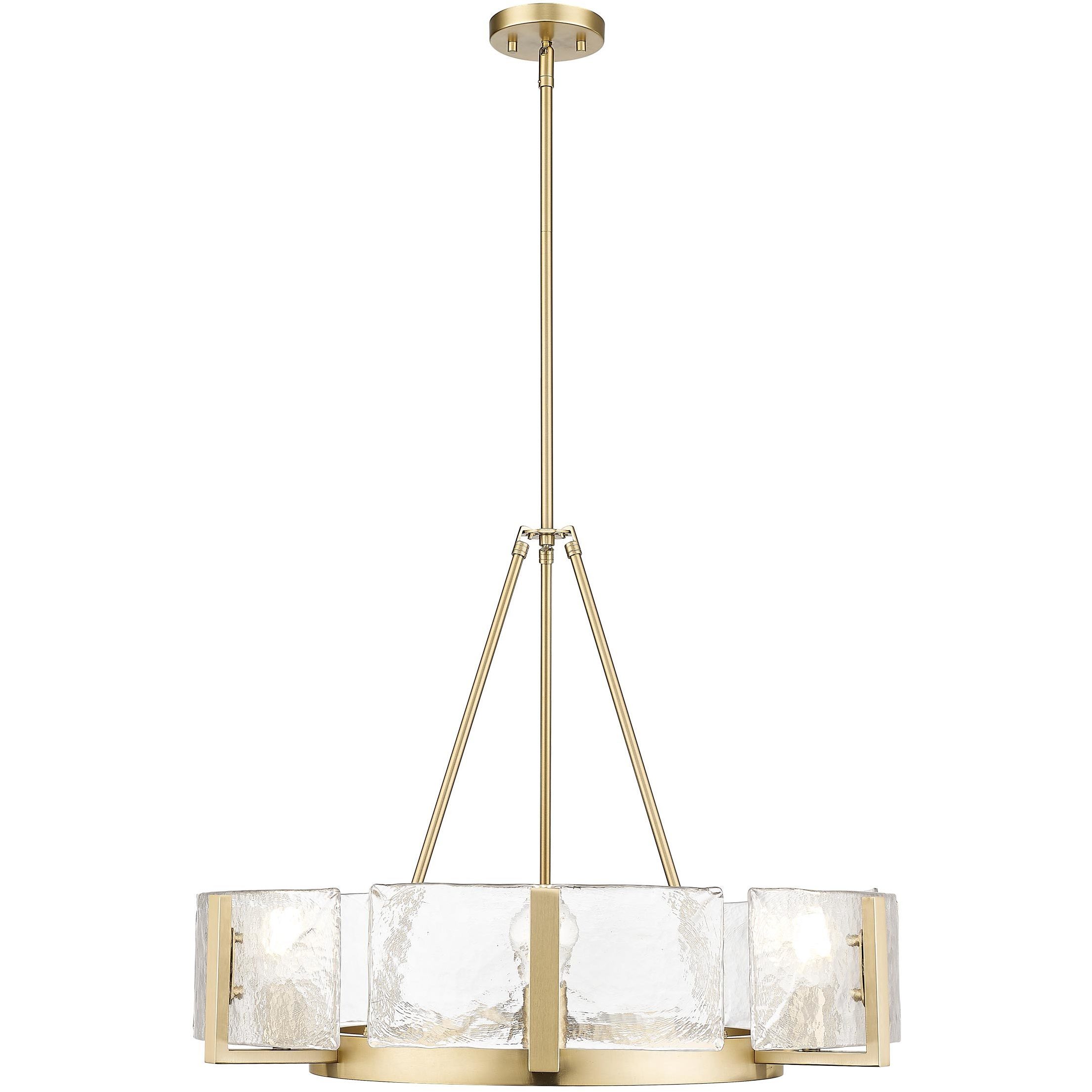 Aenon 6 Light 27.75 inch Brushed Champagne Bronze Chandelier Ceiling Light