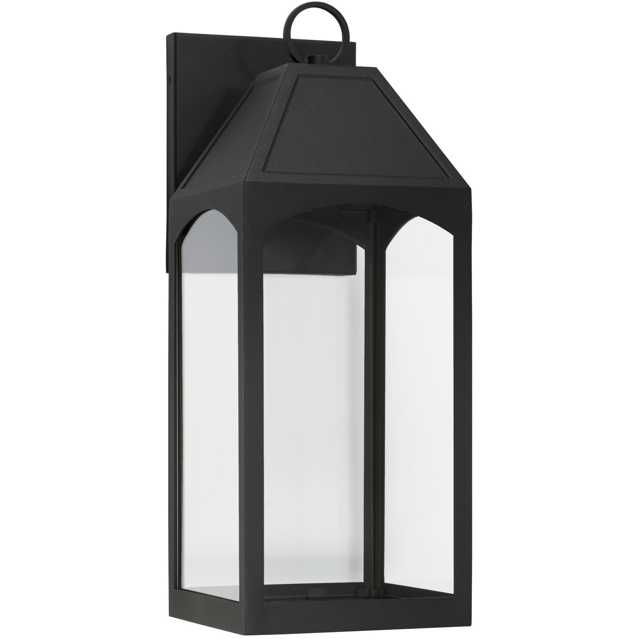 Capital Lighting 946321BK-GL Burton LED 21 inch Black Outdoor Wall Lantern
