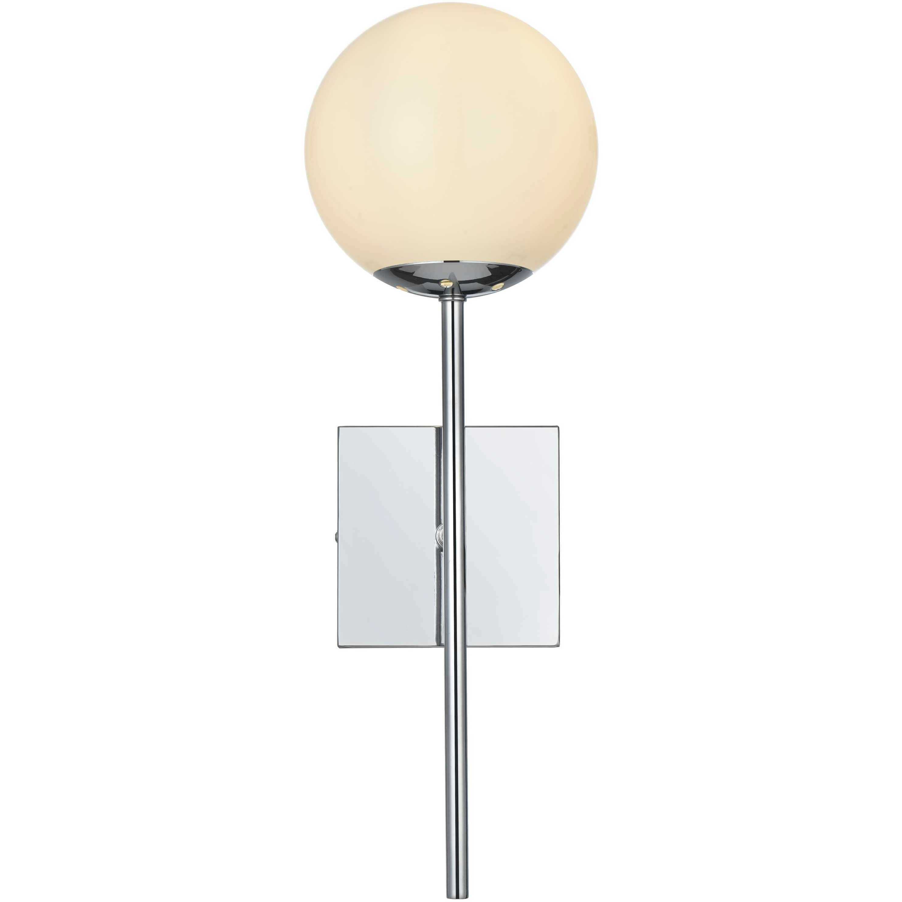 Living District LD2360C Neri 1 Light 6 inch Chrome Bath Sconce Wall Light