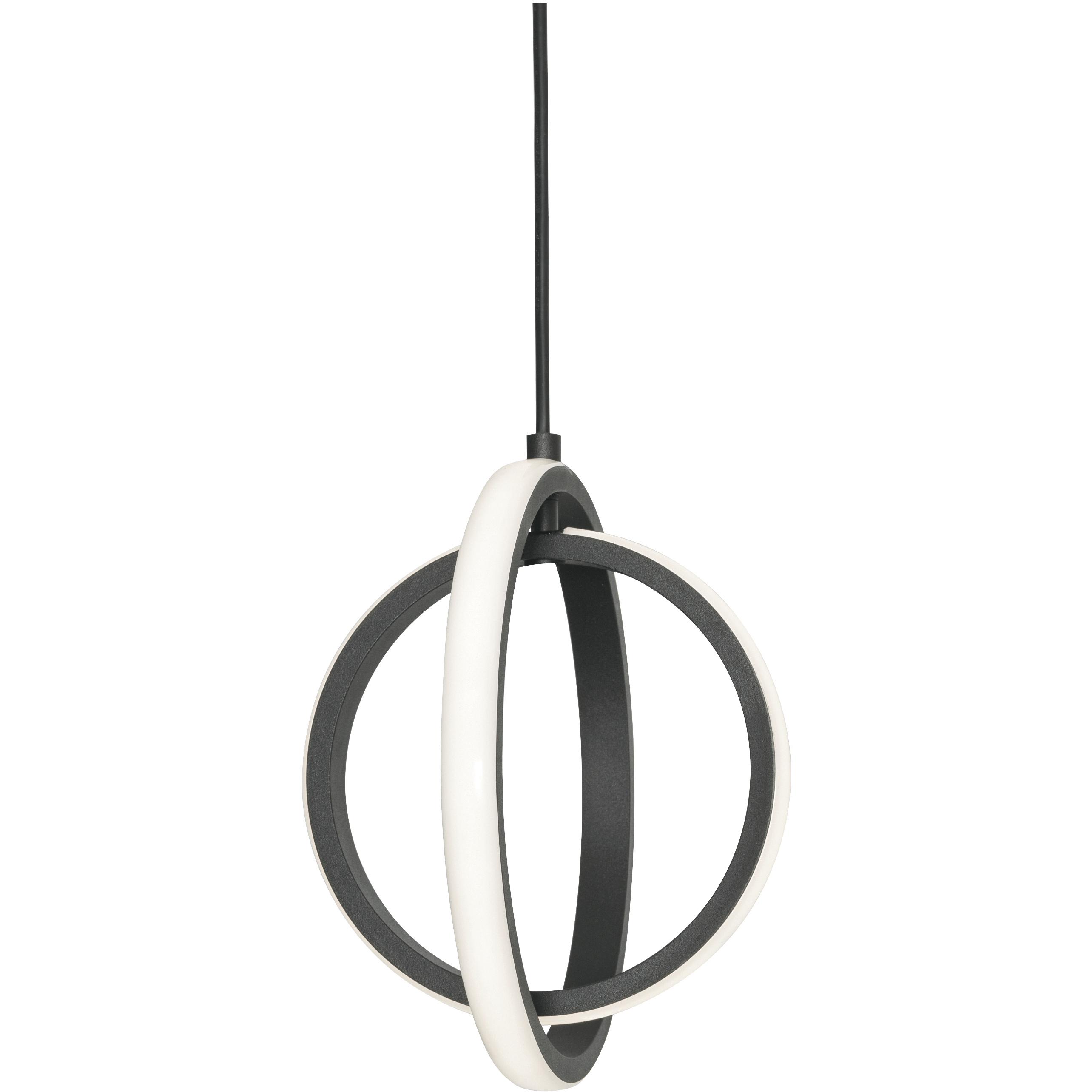 AFX LCKP09L30D1BK Lock LED 9 inch Black Pendant Ceiling Light